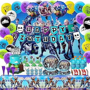 Amazon.com: FYXRAO Mega Gaming Birthday Party Decorations, 172pcs Video ...