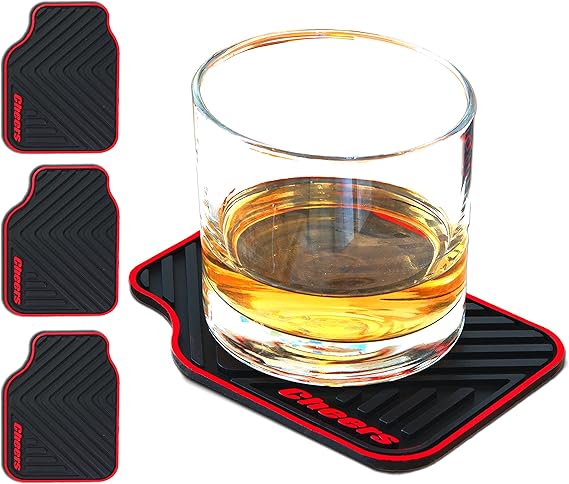 Amazon.com: Triple Gifffted Silicone Drink Coasters, Funny Gag Novelry ...
