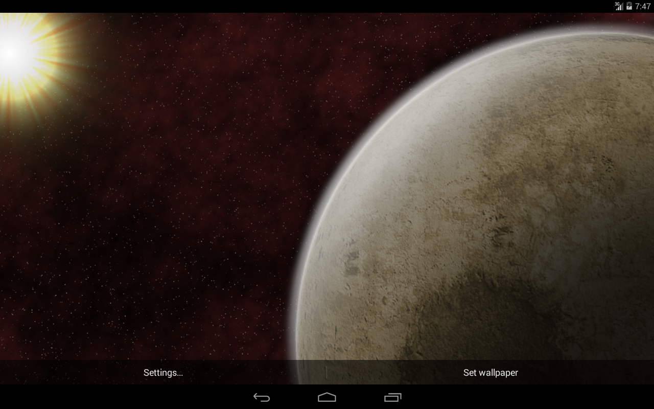 Rotating Planet Live Wallpaper - App on the Amazon Appstore