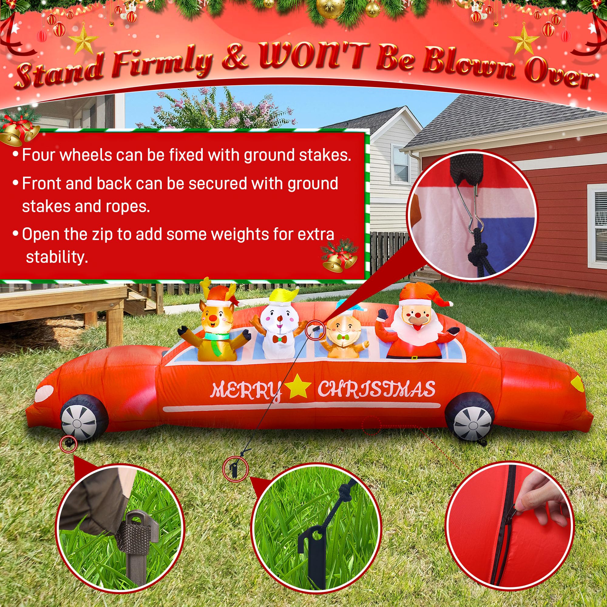 Snapklik.com : Sinimaka 10 FT Long Christmas Inflatable Outdoor ...