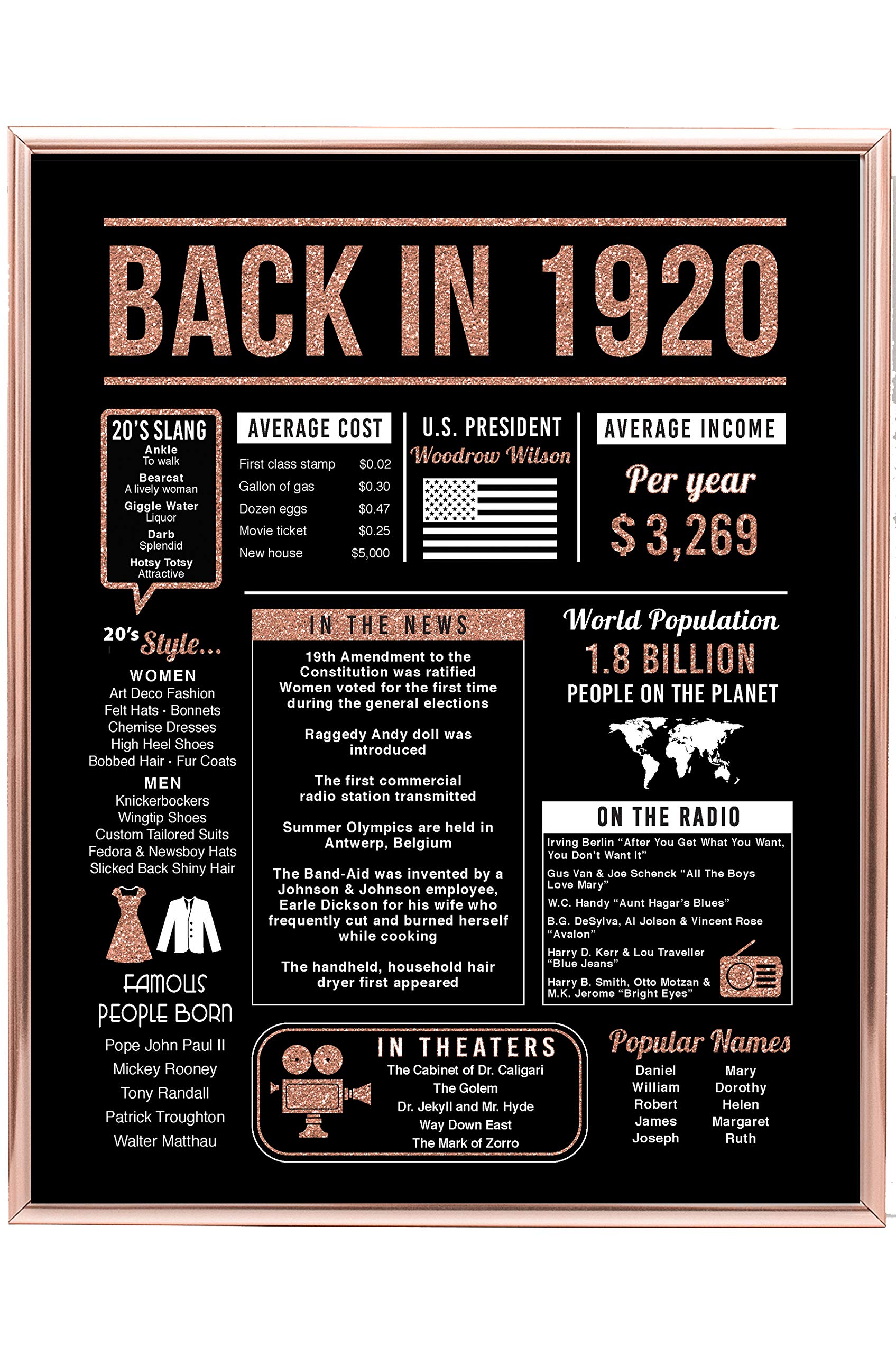 Buy Katie Doodle Rose Gold 1920s Great Gatsby Roaring 20s Party ...