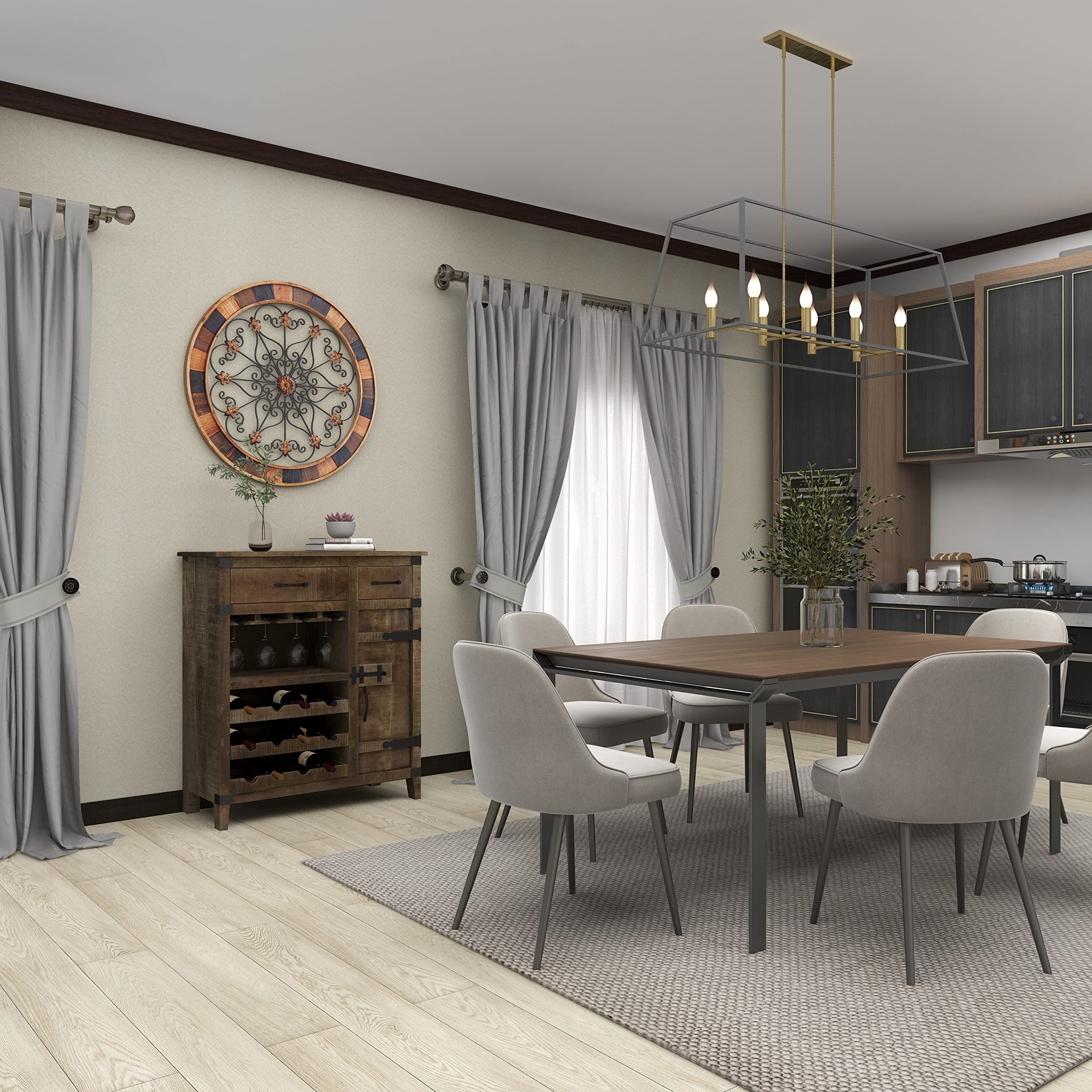 Deco 79 Wood Arabesque Scroll Wall Decor with Metal Fleur De Lis Relief ...