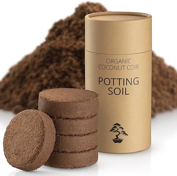 Amazon.com : Coconut Coir Potting Soil for Indoor Plants - Expands to 3 ...