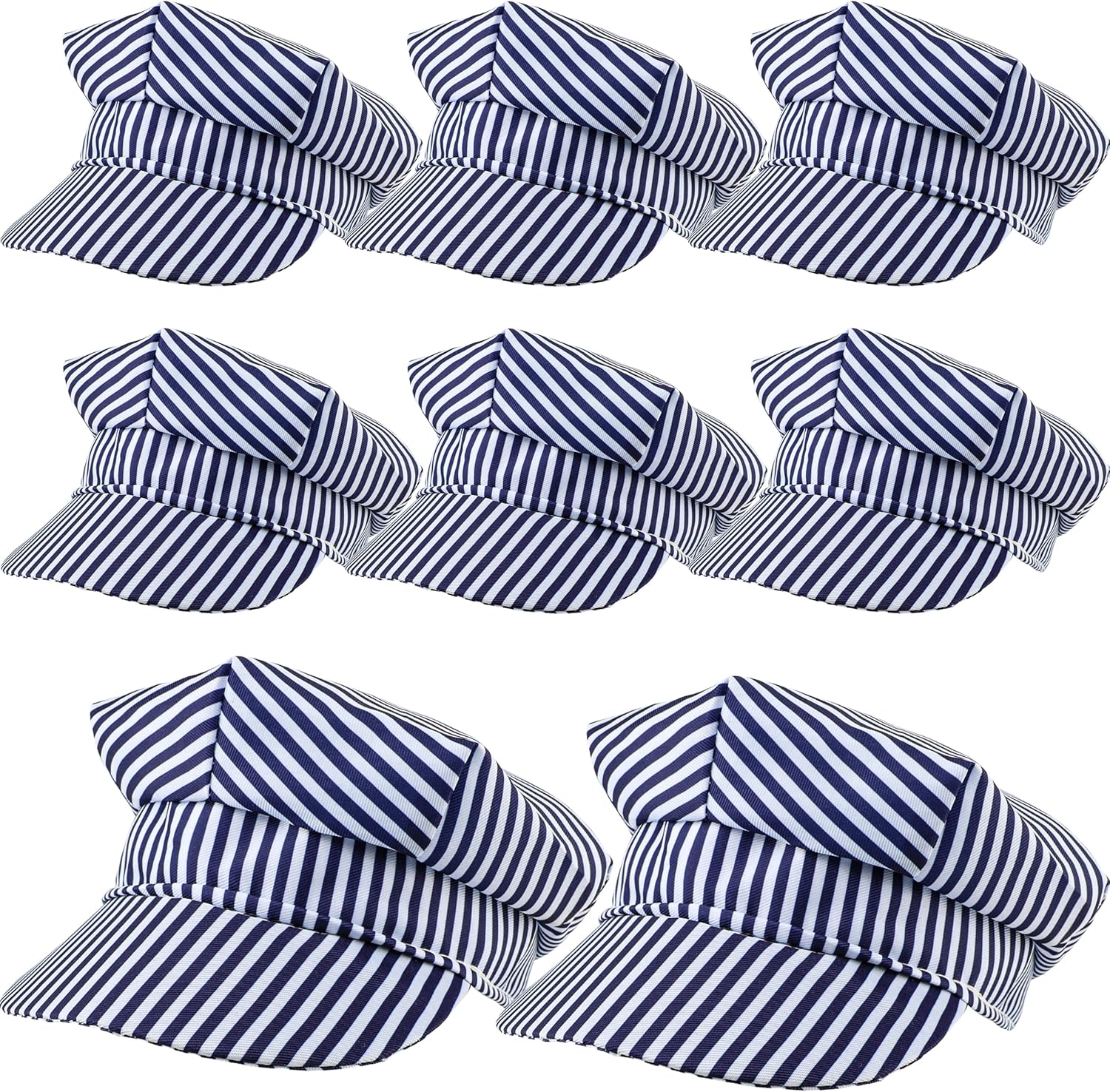 Amazon.com: SGBETTER 8 Pack Kids Train Engineer Hats Conductor Party ...