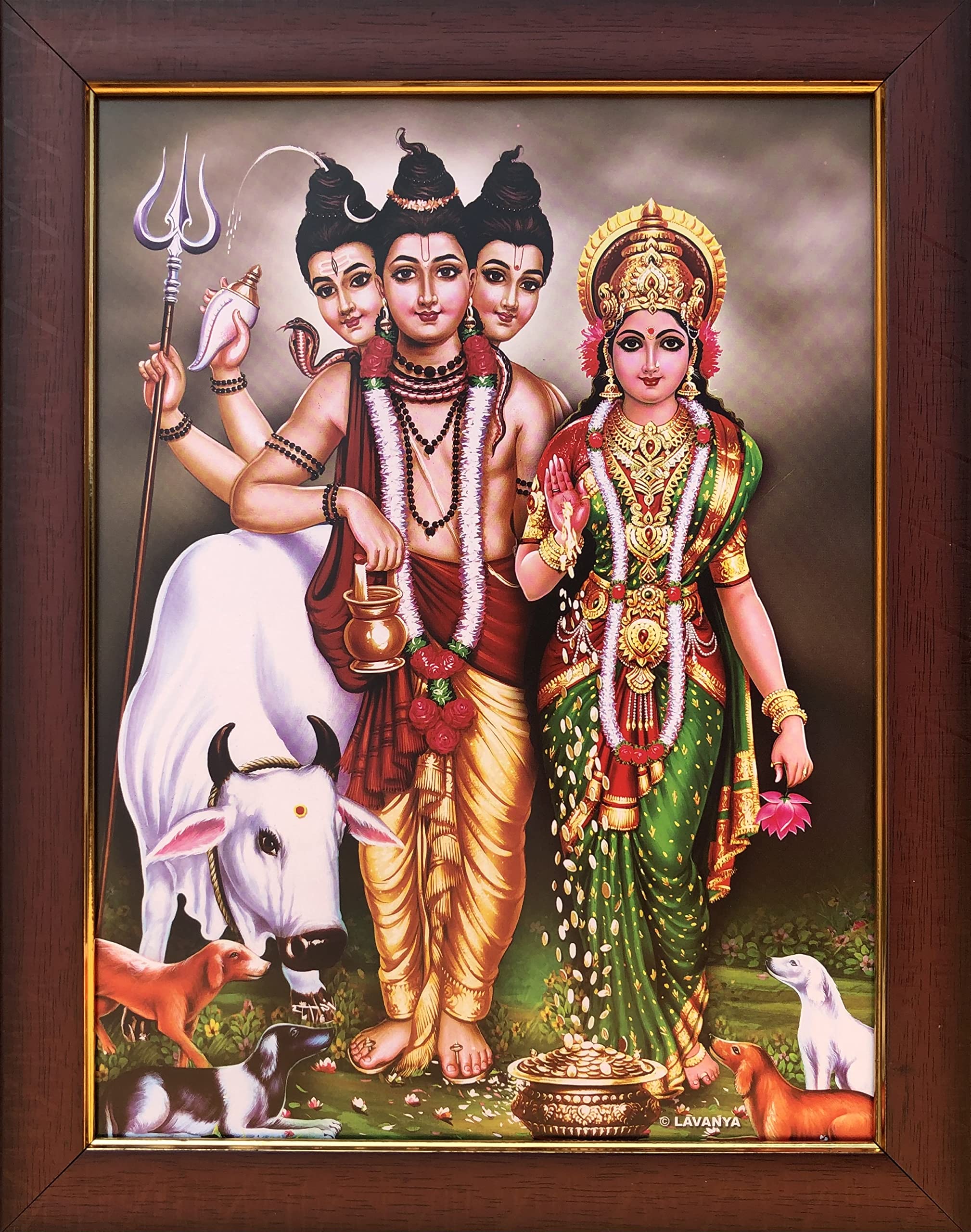 Garuda Photos - Dattatreya Photo Frame for Pooja; Anagha; Devi ...