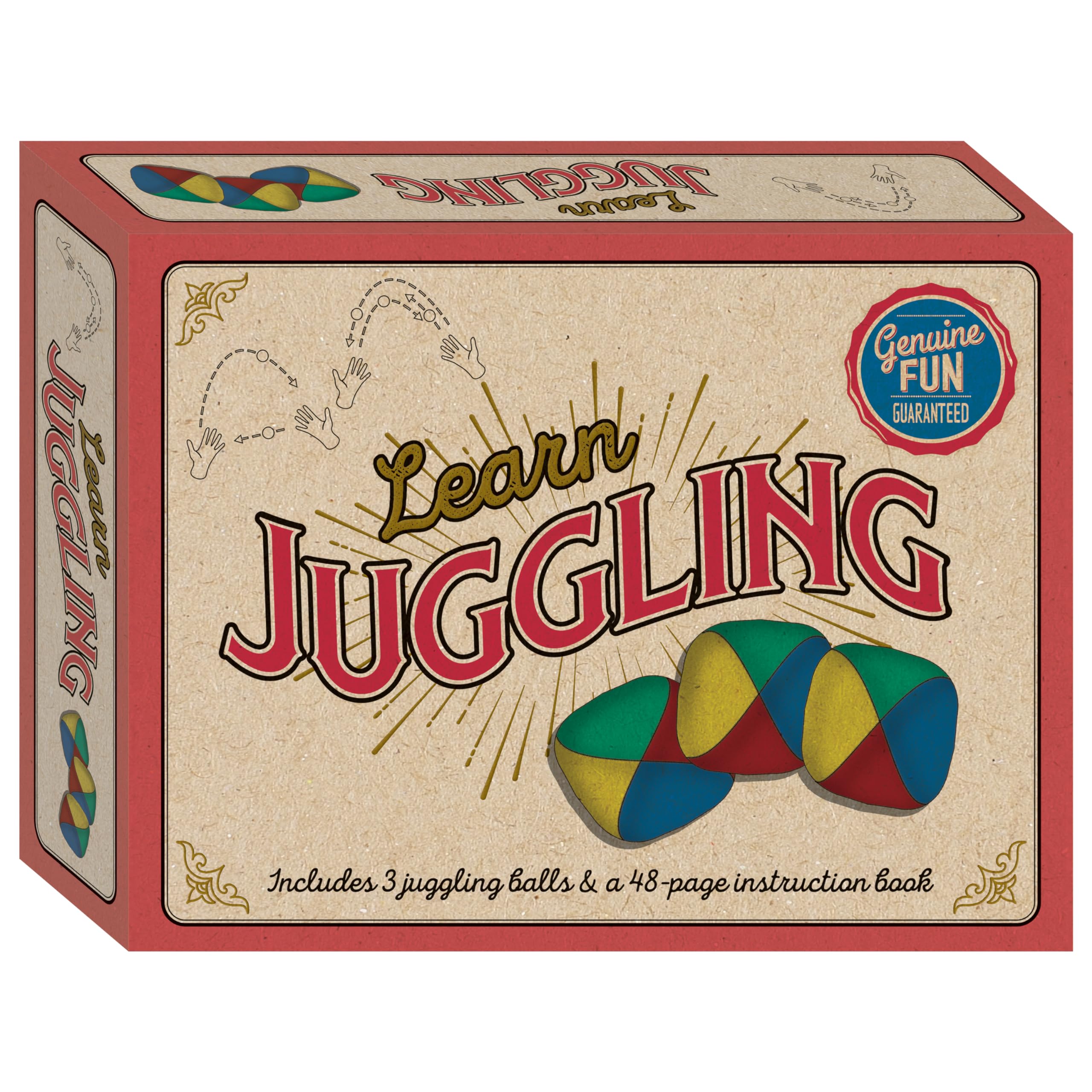 Learn Juggling - Retro Box Set with Instruction Book and Three Quality ...