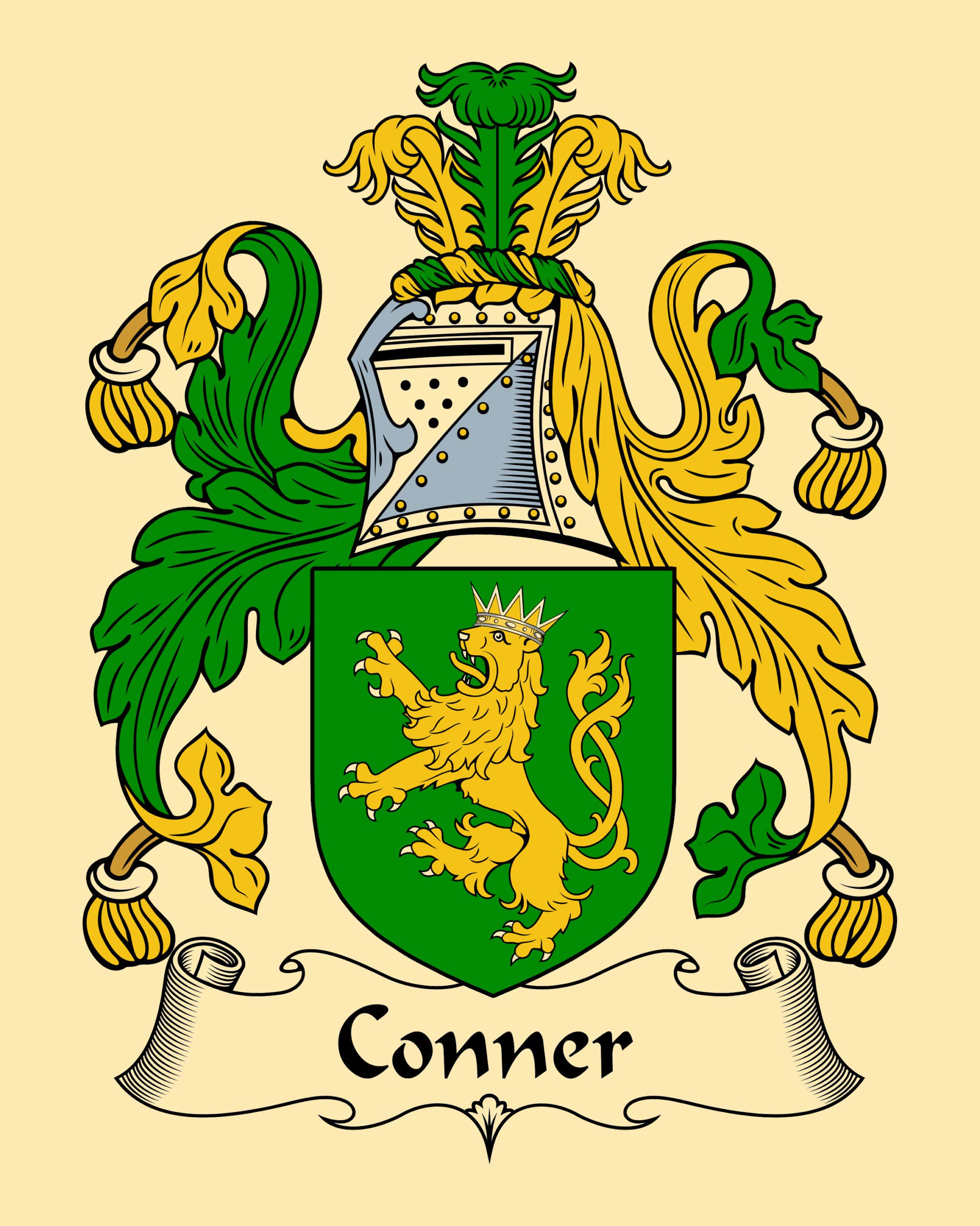 Amazon.com: Carpe Diem Designs Conner Coat of Arms/Conner Family Crest ...