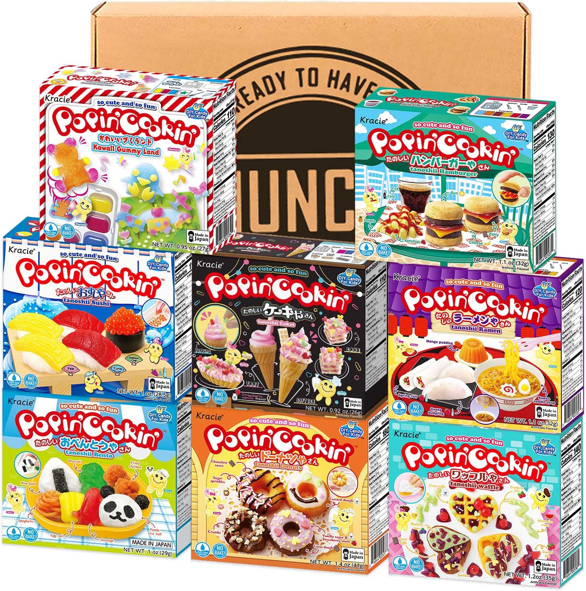Amazon.com : K-Munchies Kracie Popin Cookin Kits - 8 Pack Assorted ...