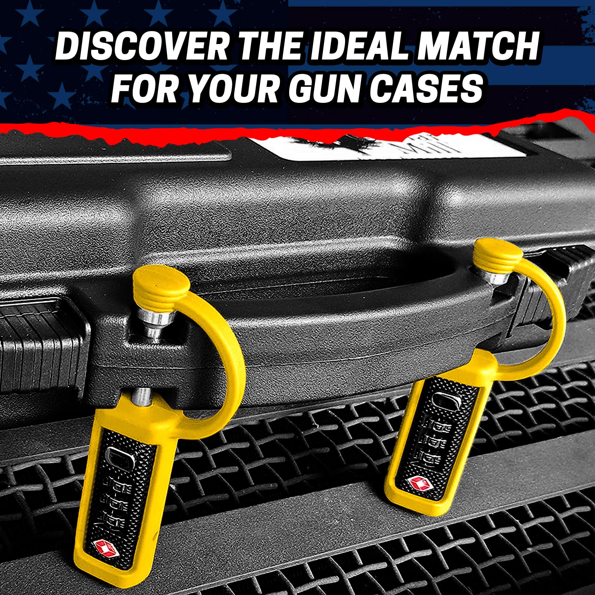 Snapklik.com : Cedar Mill TSA Approved Gun Case Lock Durable, Cut ...