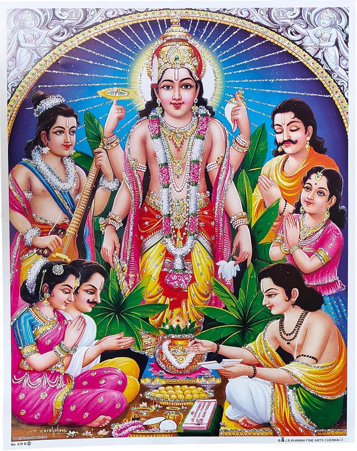 Amazon.com: Rastogi Handicraft Best Of Indian Reprint Hindu God Poster ...