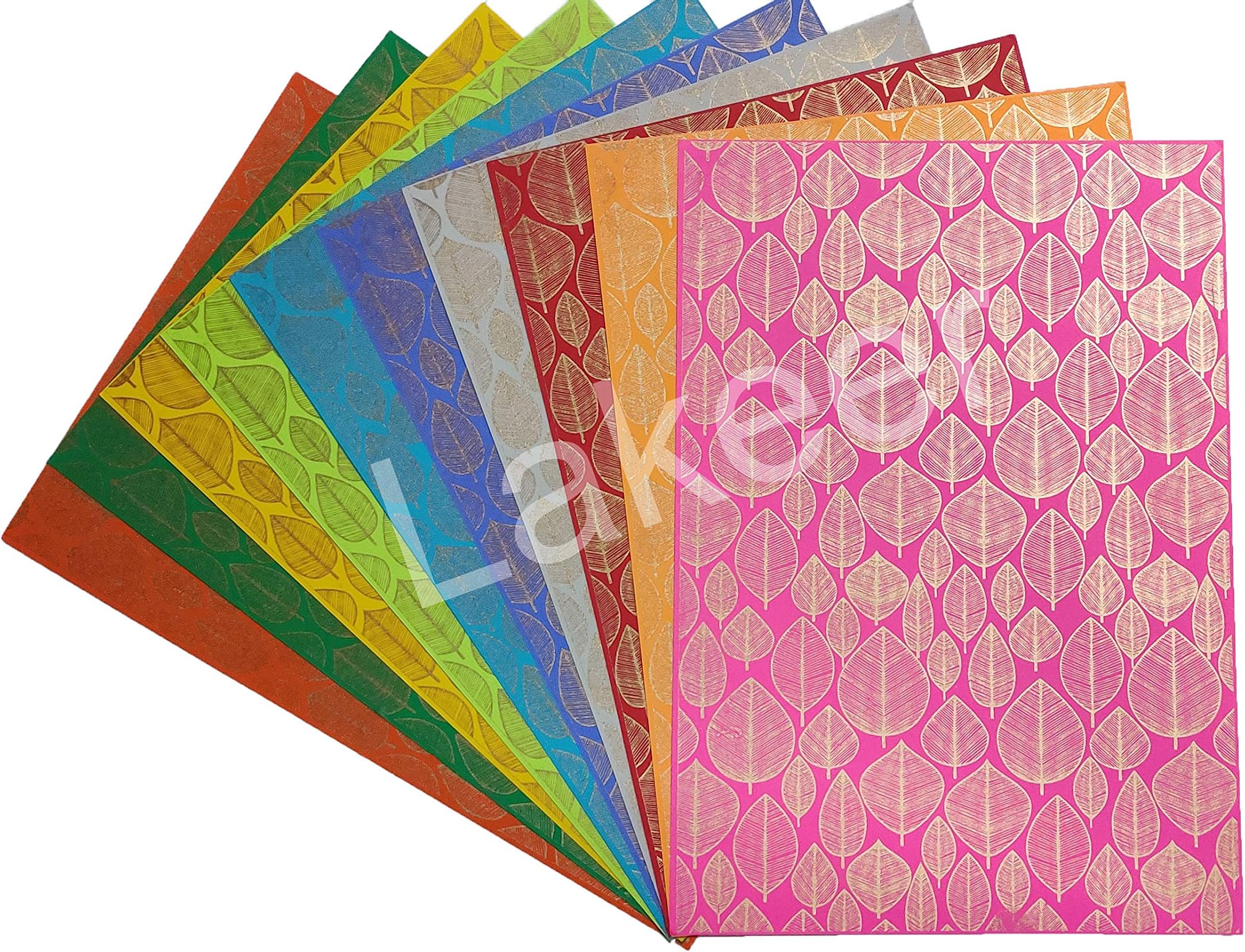 Lakeer A4 Printed Decorative Paper Pack Of 10 Sheets 180-210 Gsm Thick ...