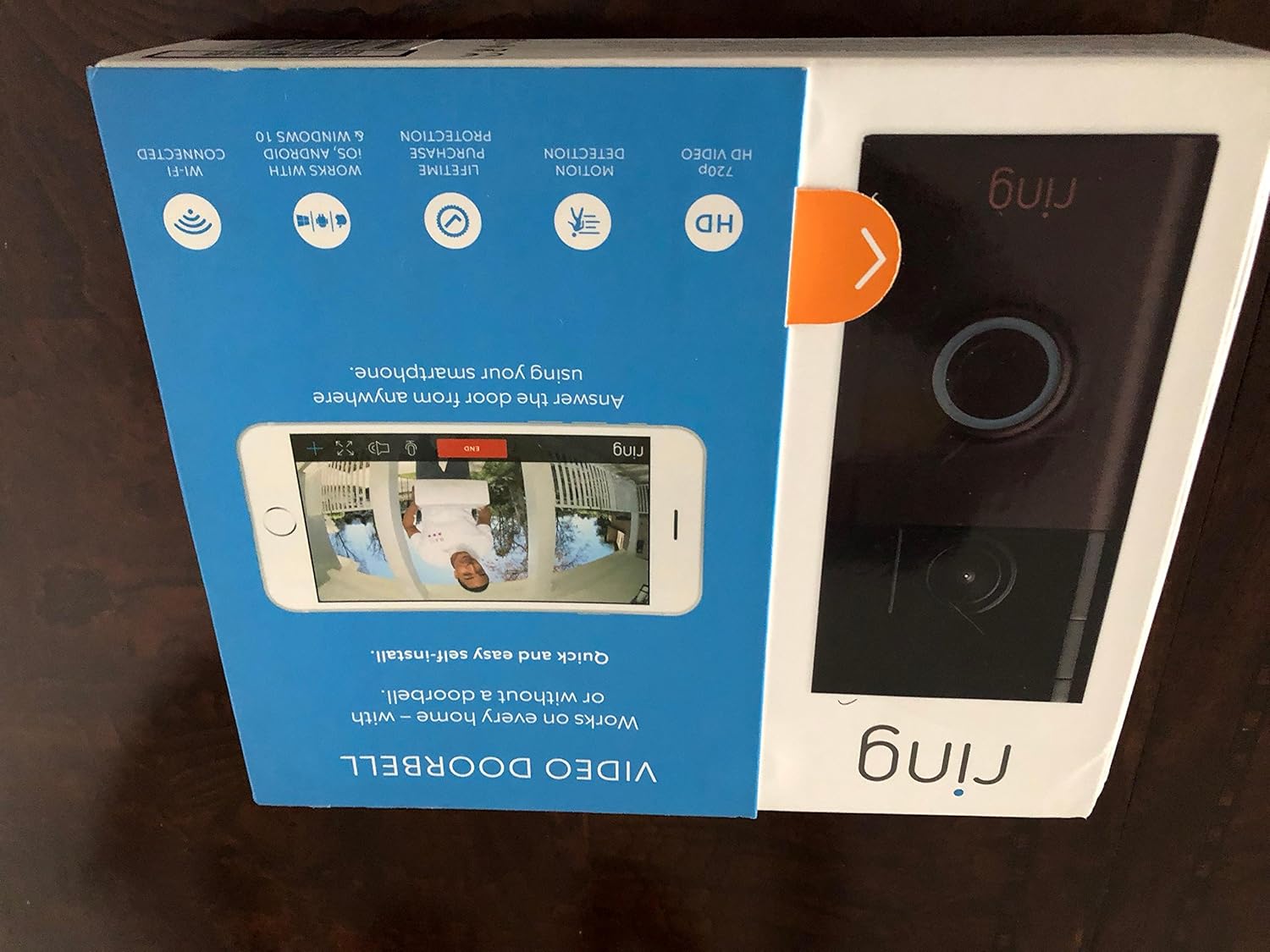 Ring/Bot Home Automation 88RG002FC100 HD Video Doorbell, Wi-Fi Enabled ...