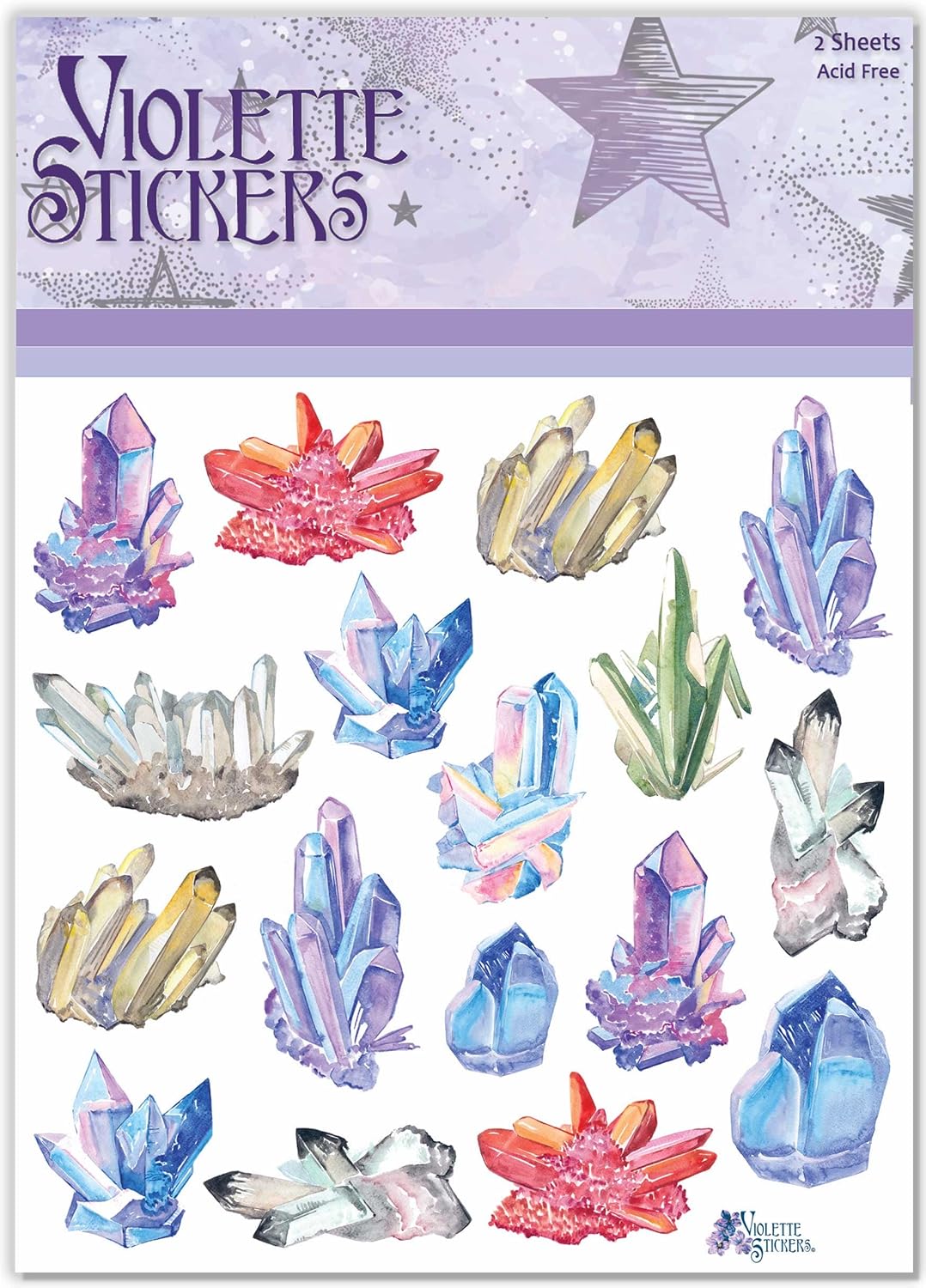 Amazon.com: Violette Stickers Crystals : Arts, Crafts & Sewing