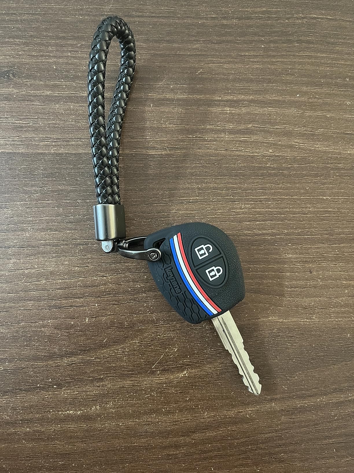 Keyzone® Striped Silicone Key Cover & Keychain for Suzuki Jimny,Fronx ...