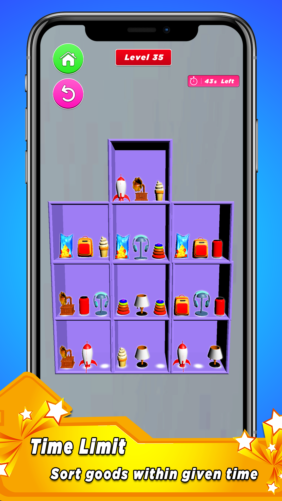 Goods Sort Match 3D: Triple Match & Organize Objects Puzzle Challenge ...