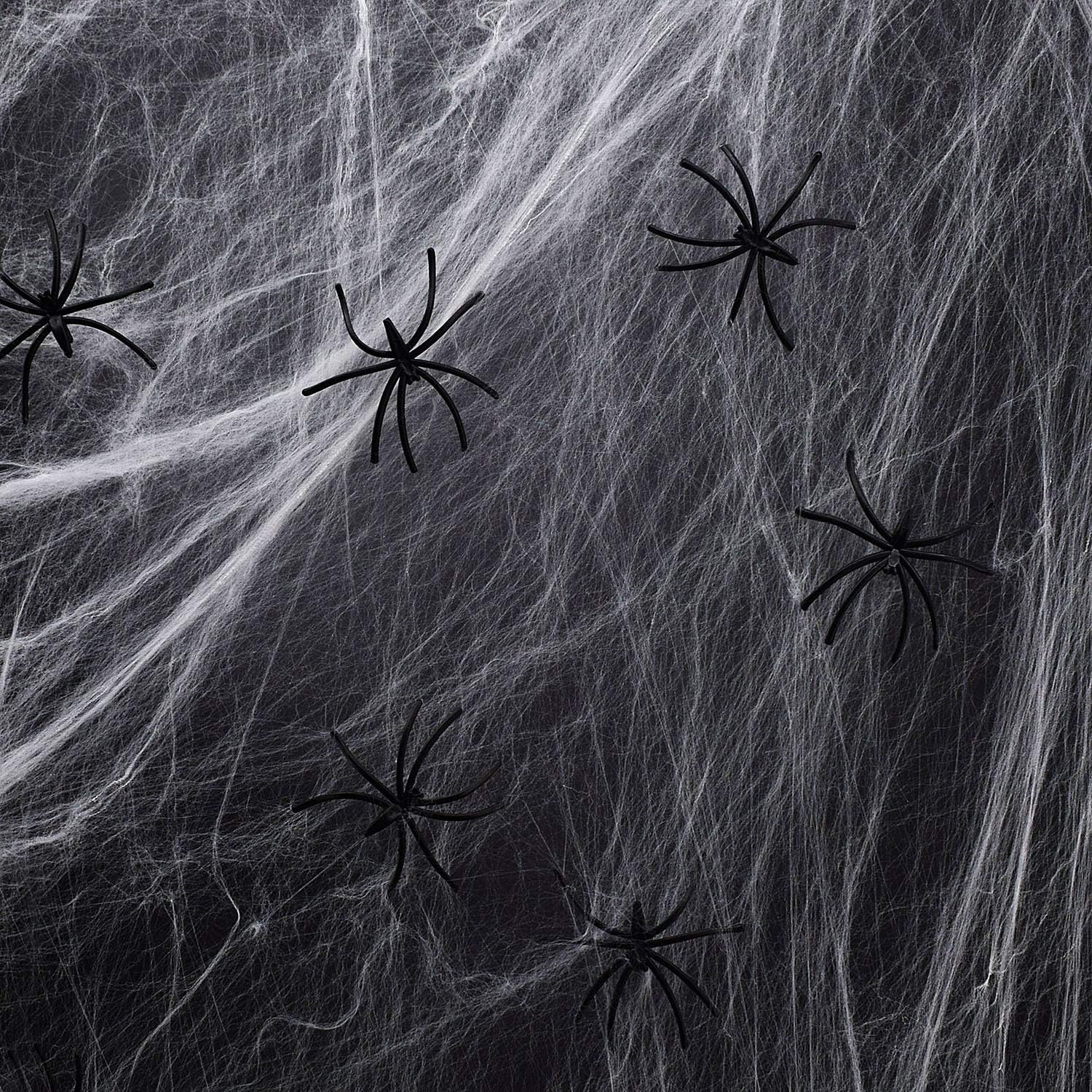 Amazon.com: Racol Halloween Spider Webs White Indoor & Outdoor Spooky ...