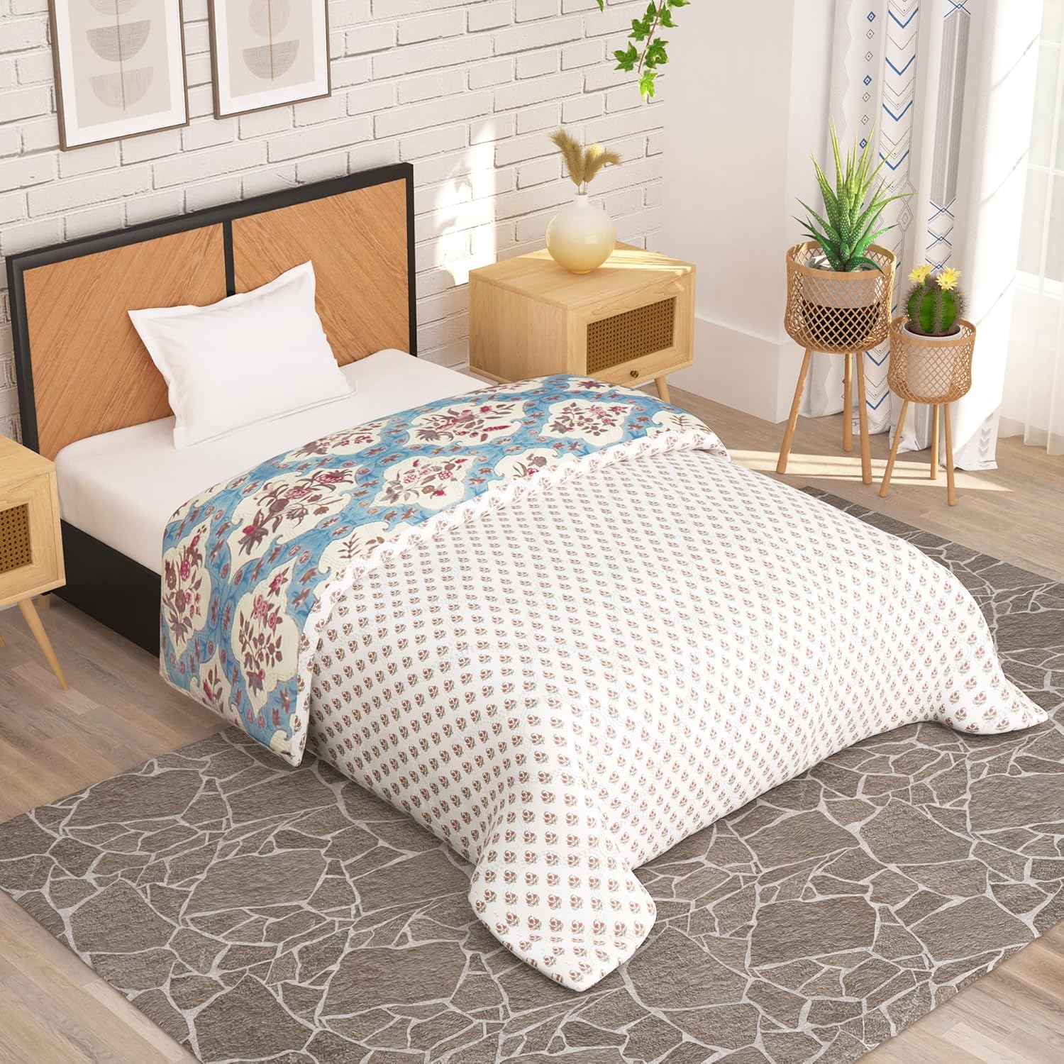 Story@Home Comforter Single Bed/Quilt for Single Bed/Duvet, 1 Fusion ...