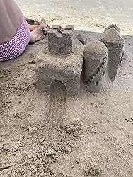 Amazon.com: Sand Pal Beach Toys Sand Castle Kit - 9 Pieces Travel ...