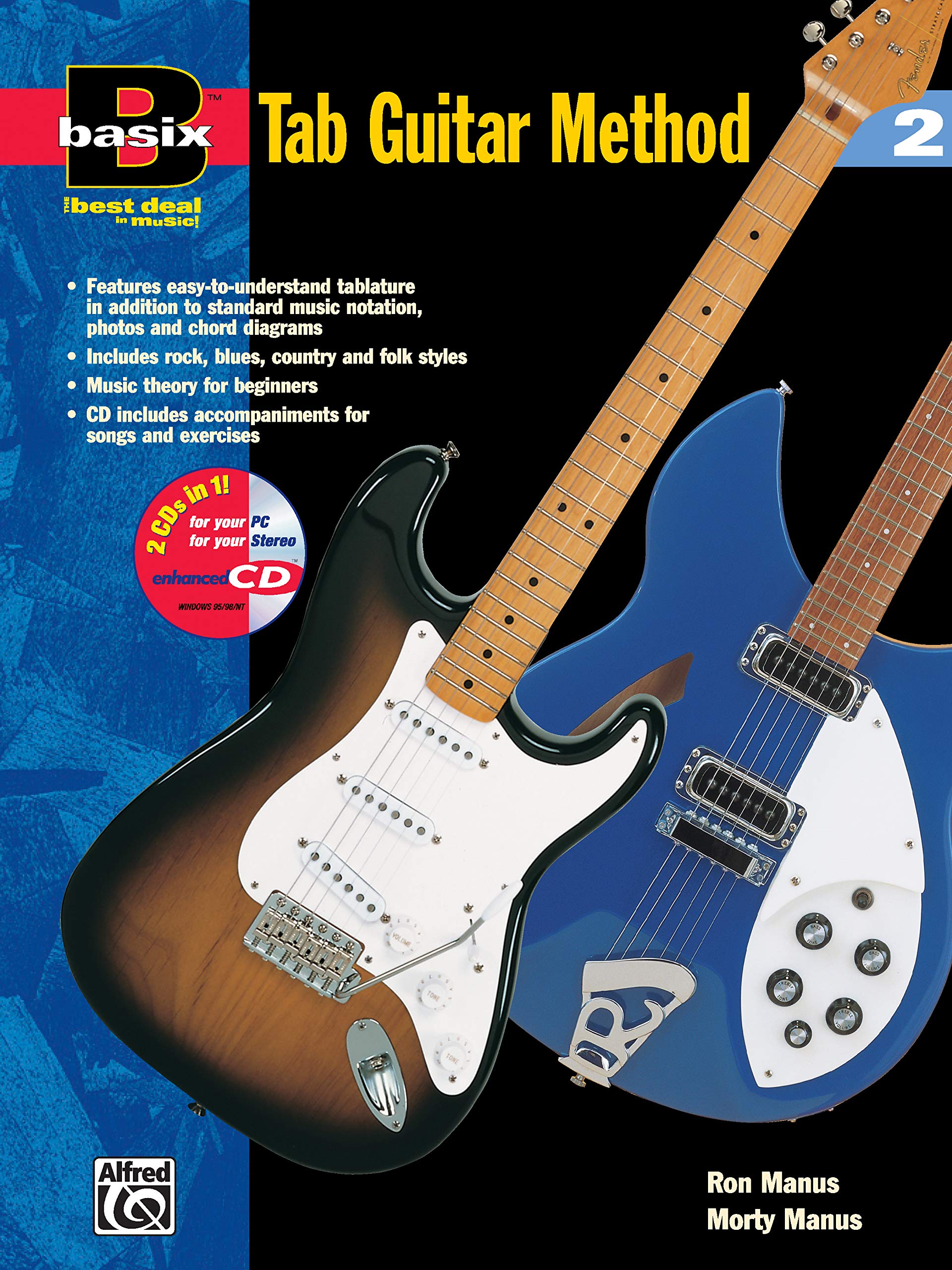 Basix , Tab Guitar Method, Book 2 with CD: Manus, Morton, Manus, Ron ...