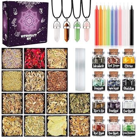 Amazon.com: Witchcraft Supplies Kit for Witch Spells – Beginner Witch ...