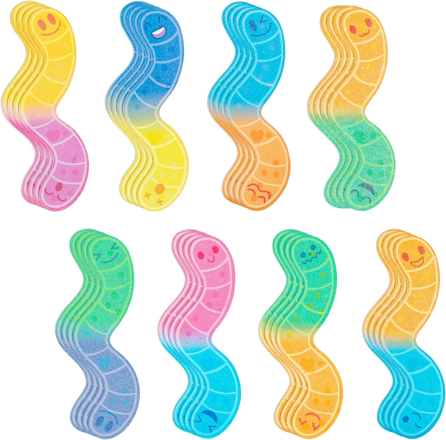 Amazon.com: COcnny Worm Bookmarks Bulk for Kids - 48pcs Cute Book Marks ...