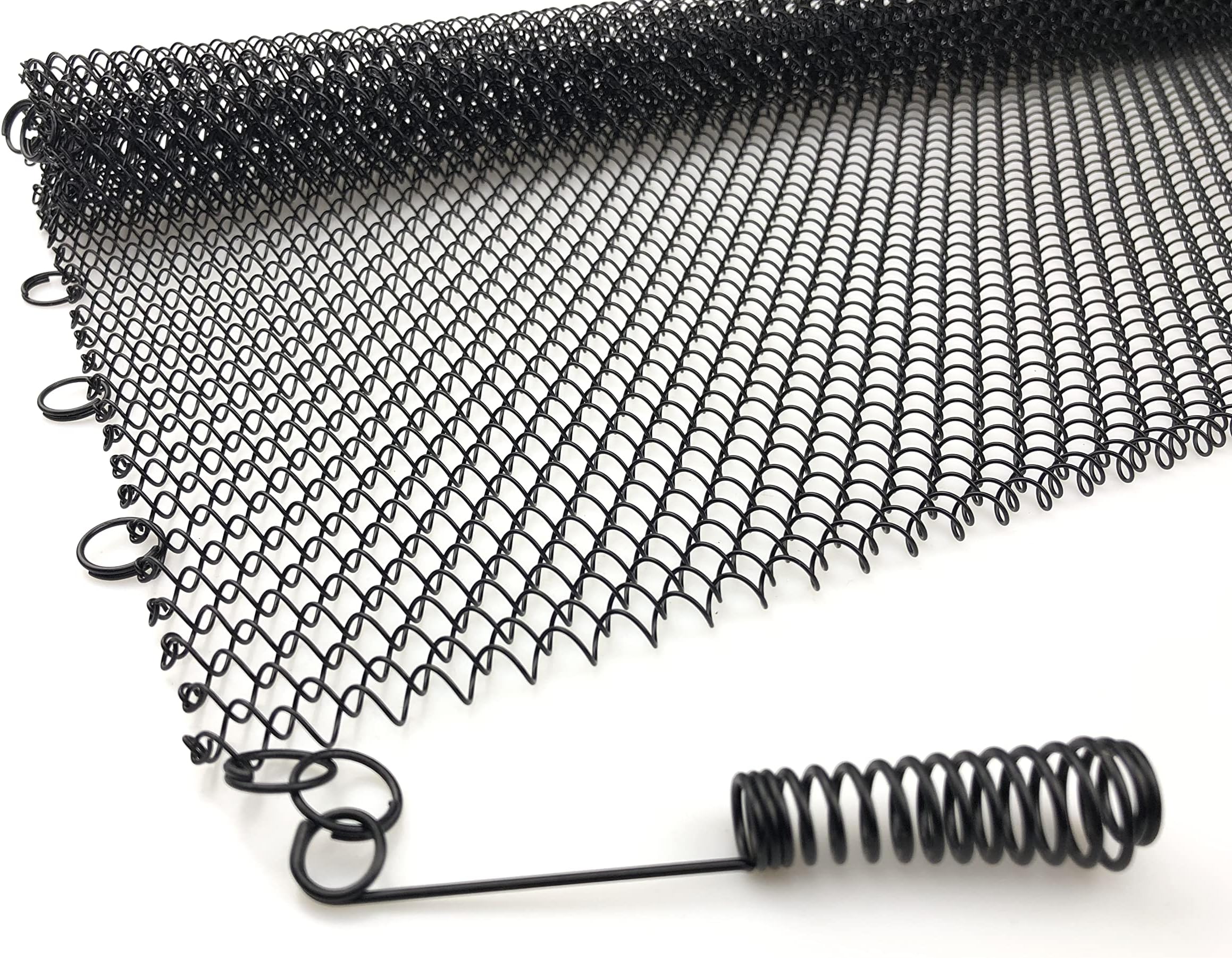 Amazon.com: Fireplace Replacement Black Hanging Mesh Curtain Screens ...