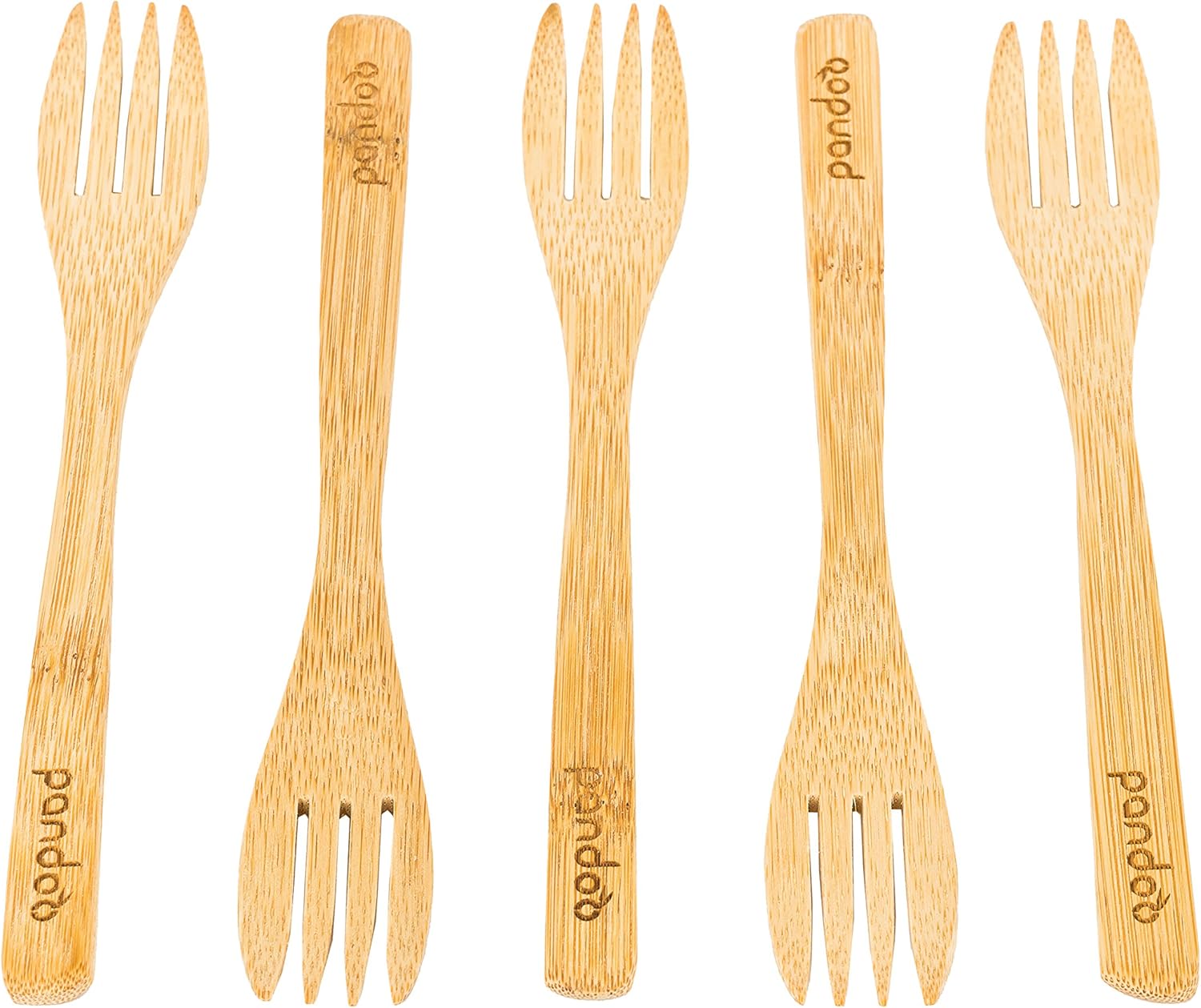 Bamboo Forks Set of 5 : Amazon.com.be: Home & Kitchen