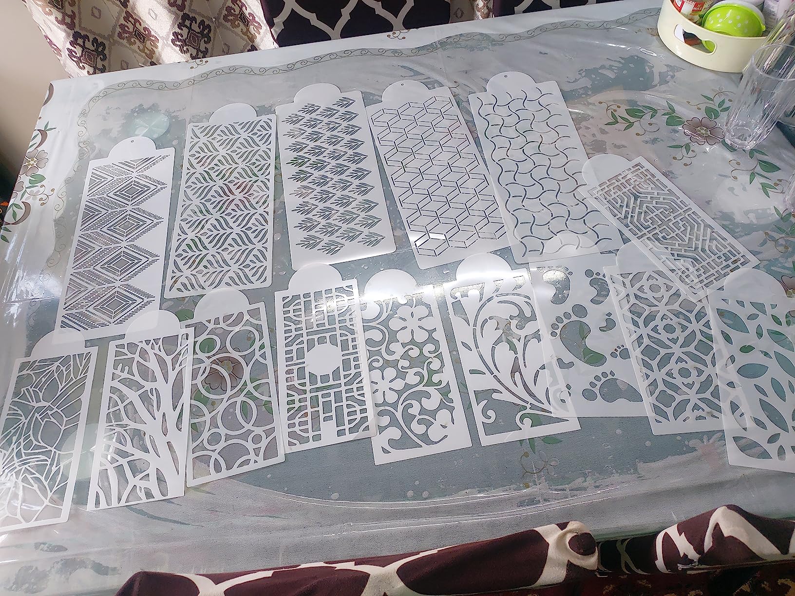 Kachi Pencil Stencil for Cake Decoration - Leaf Cake Stencils Design ...