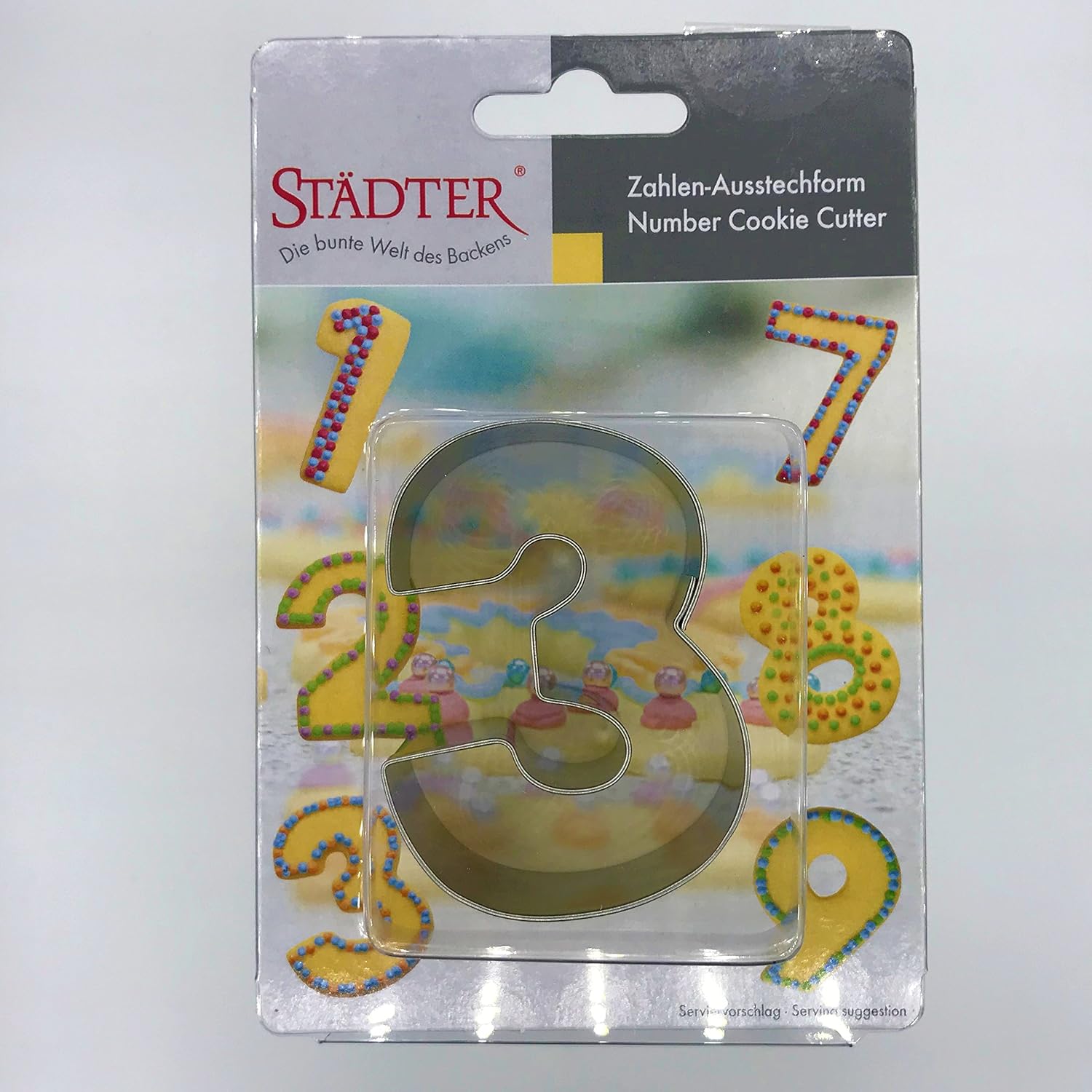 Städter Ausstecher * Zahl: DREI * zum Kekse Backen oder Basteln ...