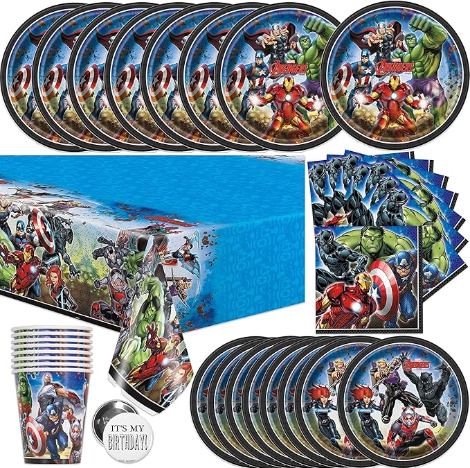 Amazon.com: Marvel Avengers Party Supplies and Decorations for ...