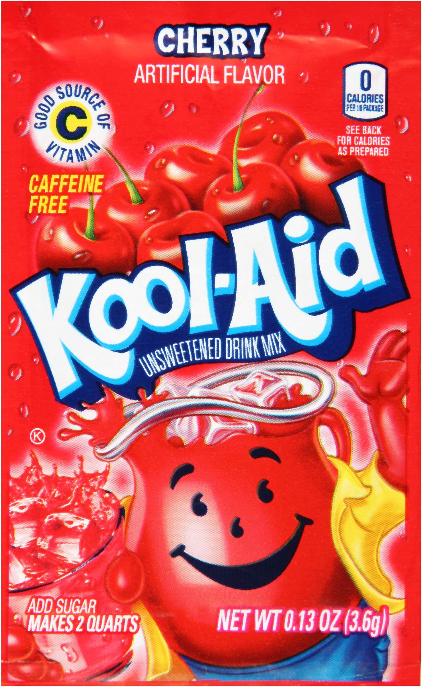 Amazon.com : Kool Aid Cherry Powdered Drink Mix (0.13oz Packets, Pack ...
