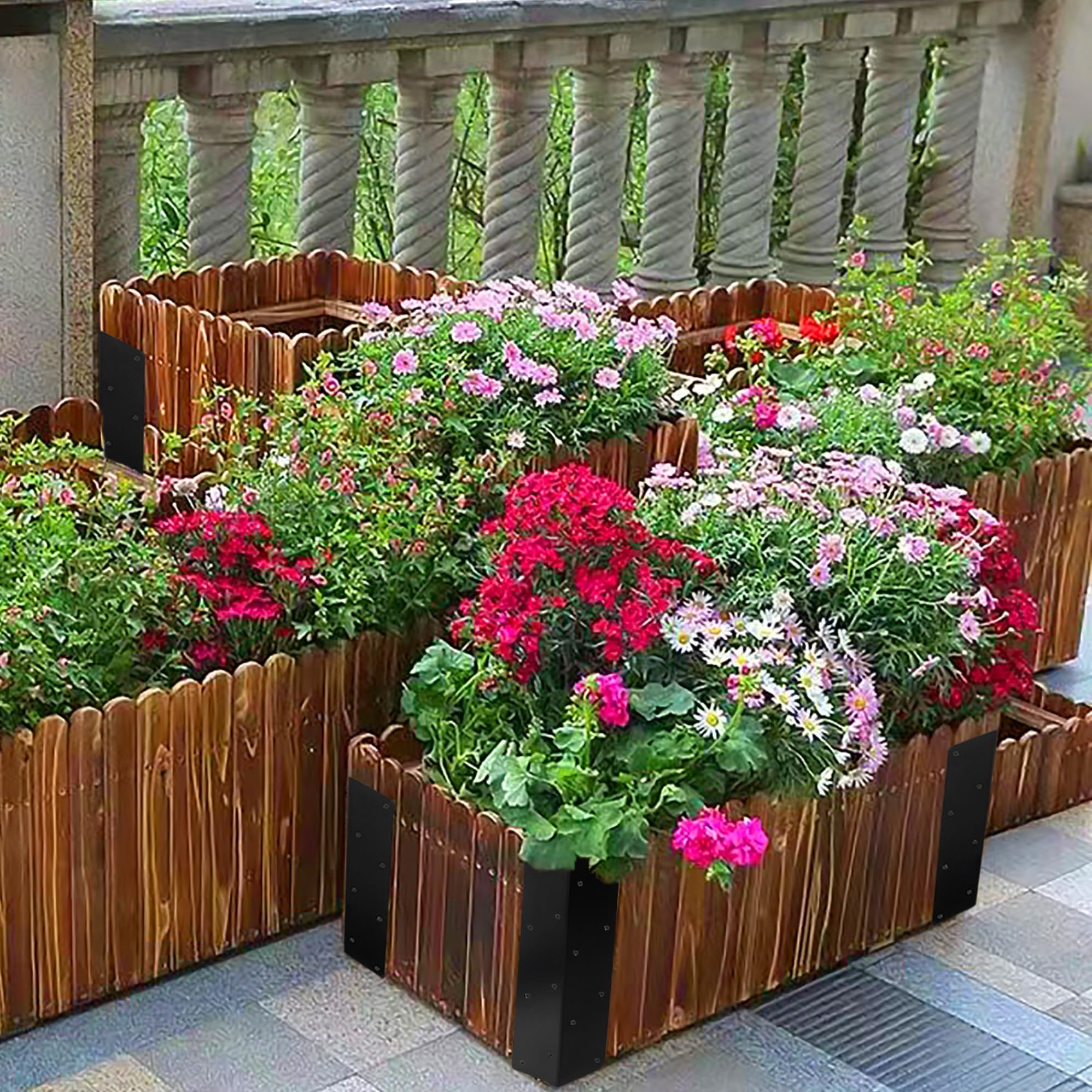 Corner Planter Box Brackets 8 Pack Raised Beds Corner Brackets