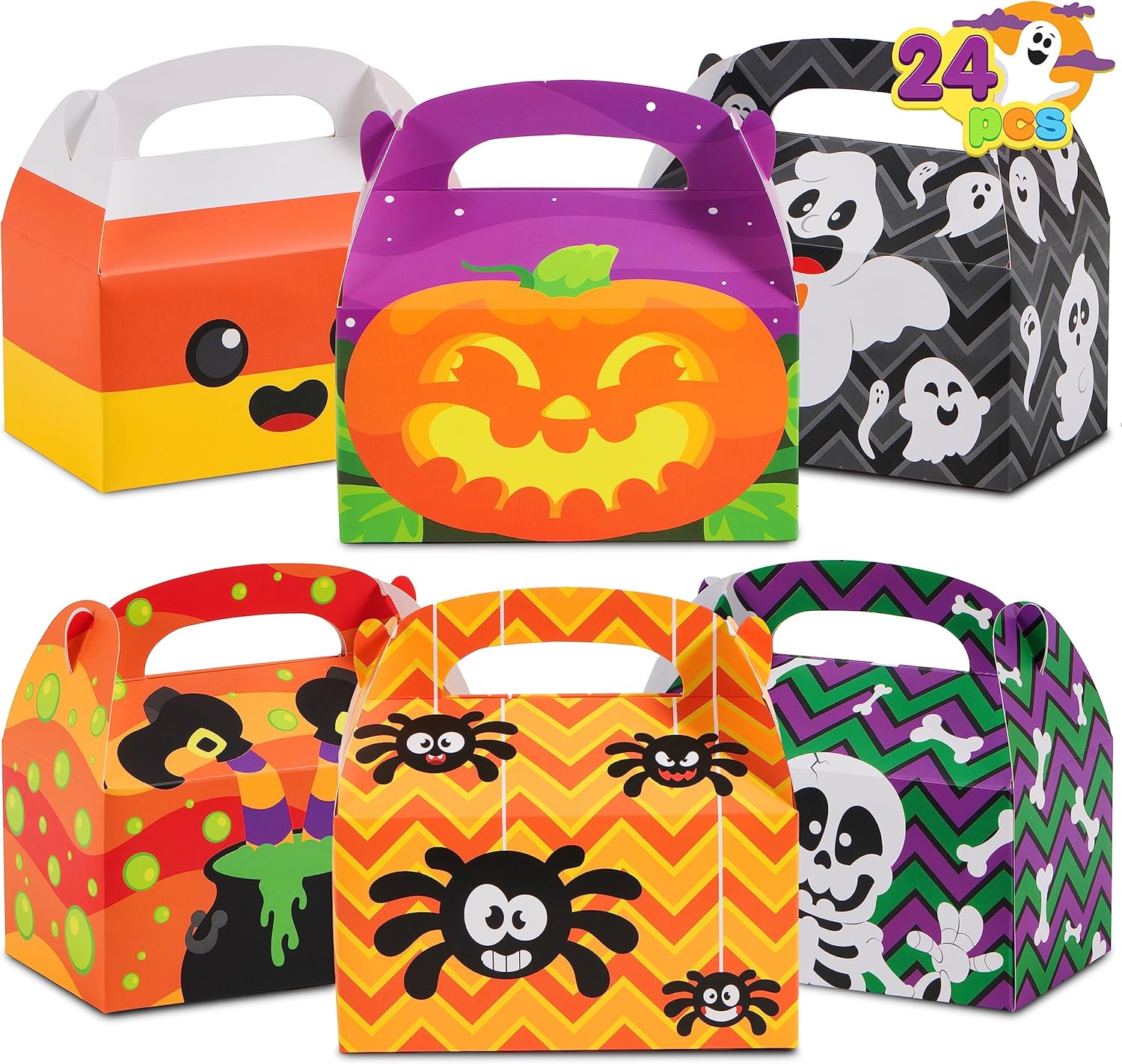 Amazon.com: JOYIN 24 PCS Halloween Candy Boxes - House Cardboard Goodie ...