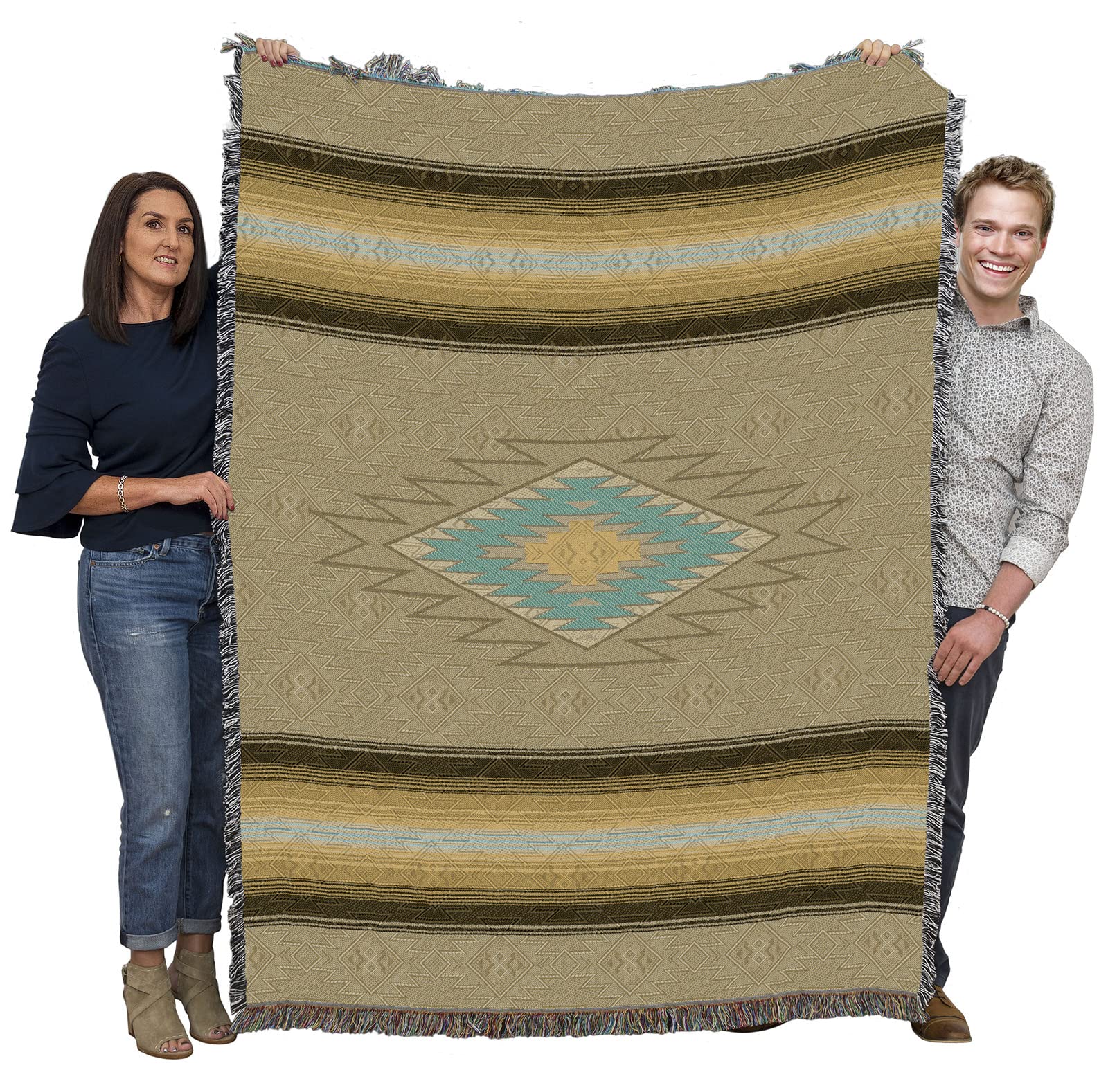 Amazon.com: Pure Country Weavers Great Basin Blanket - Southwest Native ...