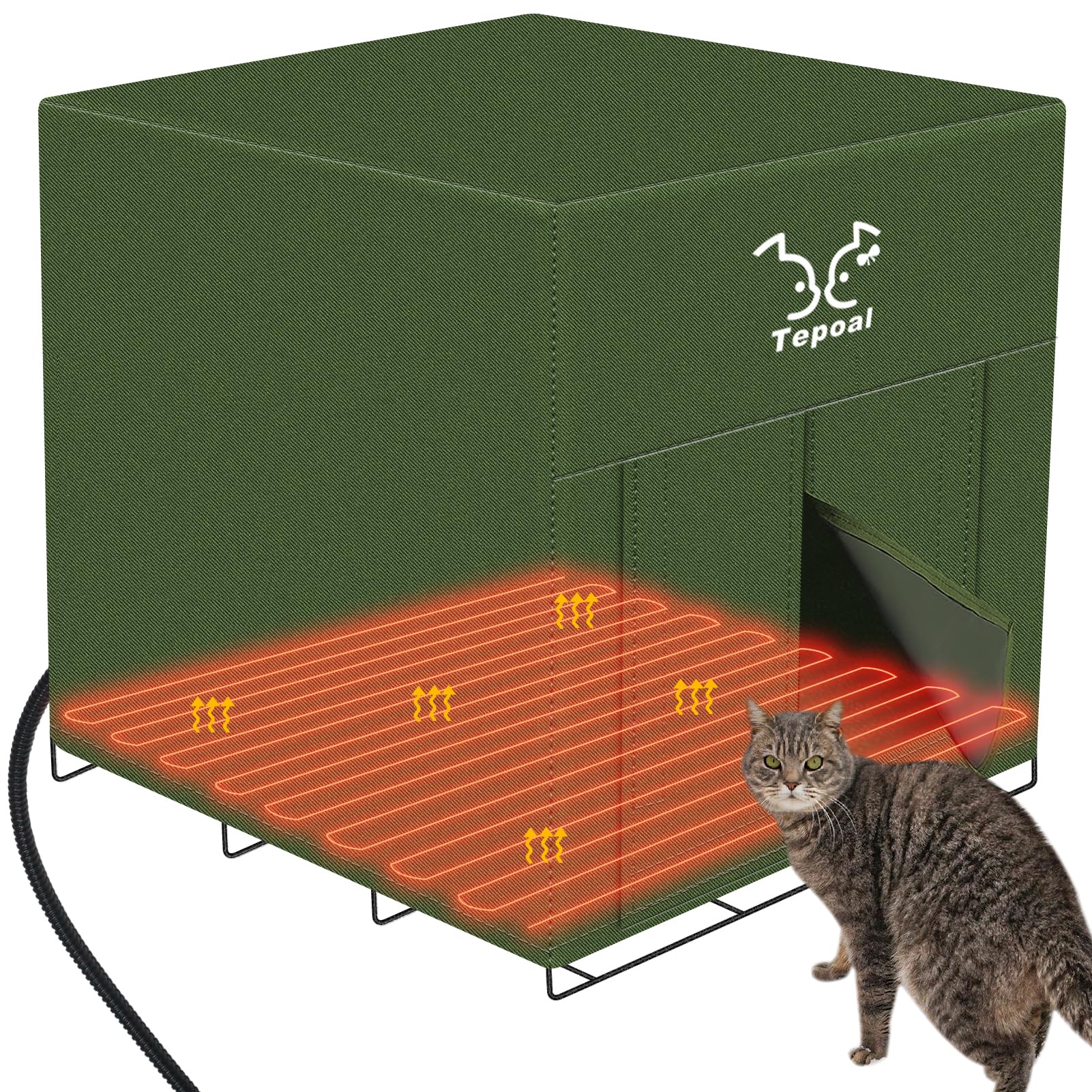 Snapklik.com : Large Heated Cat House For Outdoor Cats In Winter ...