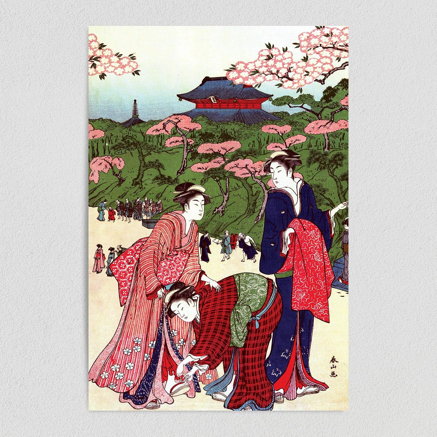 Amazon.com: ArtPrintJoy Geisha Girls Art Print Poster 12″x18″ Wall Art ...