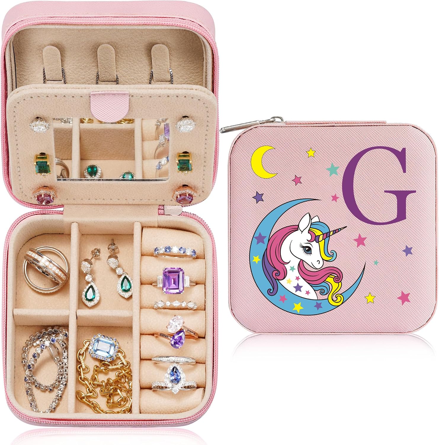 Amazon.com: Parima Unicorn Gifts for Girls - Unicorn Initial Jewelry ...