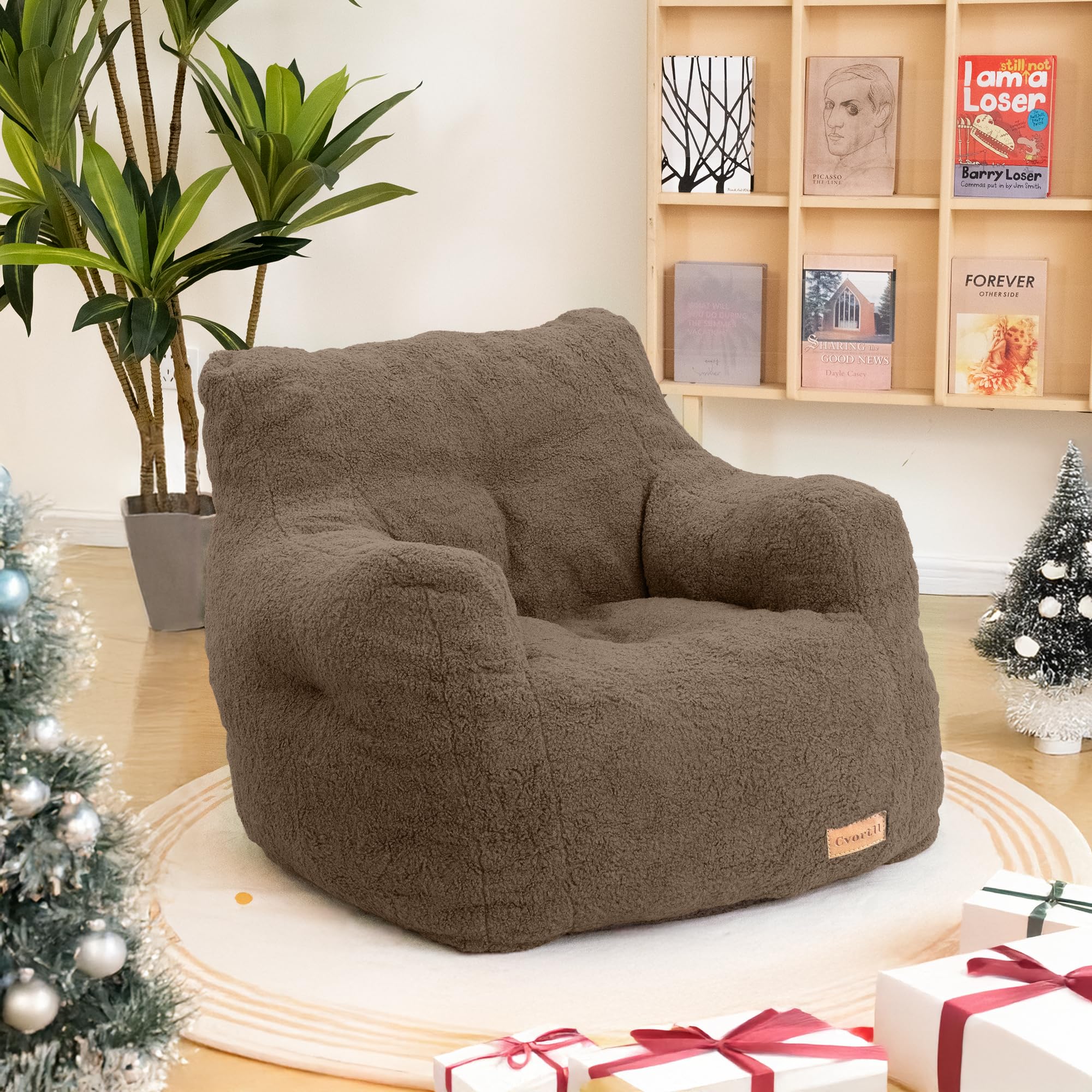 Amazon.com: Cvortll Bean Bag Chair with Filler, Bean Bag Sofa with ...
