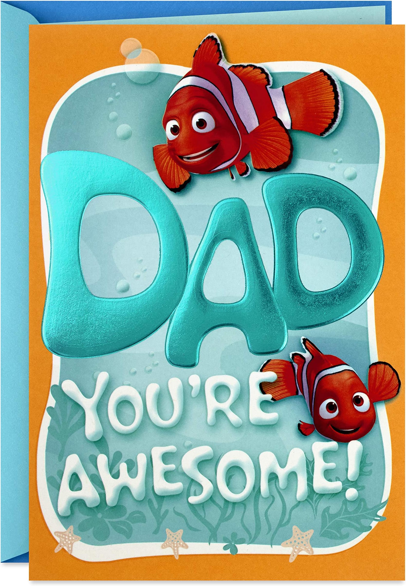 Amazon.com: Hallmark Finding Nemo Fathers Day Card from Kid (You're ...
