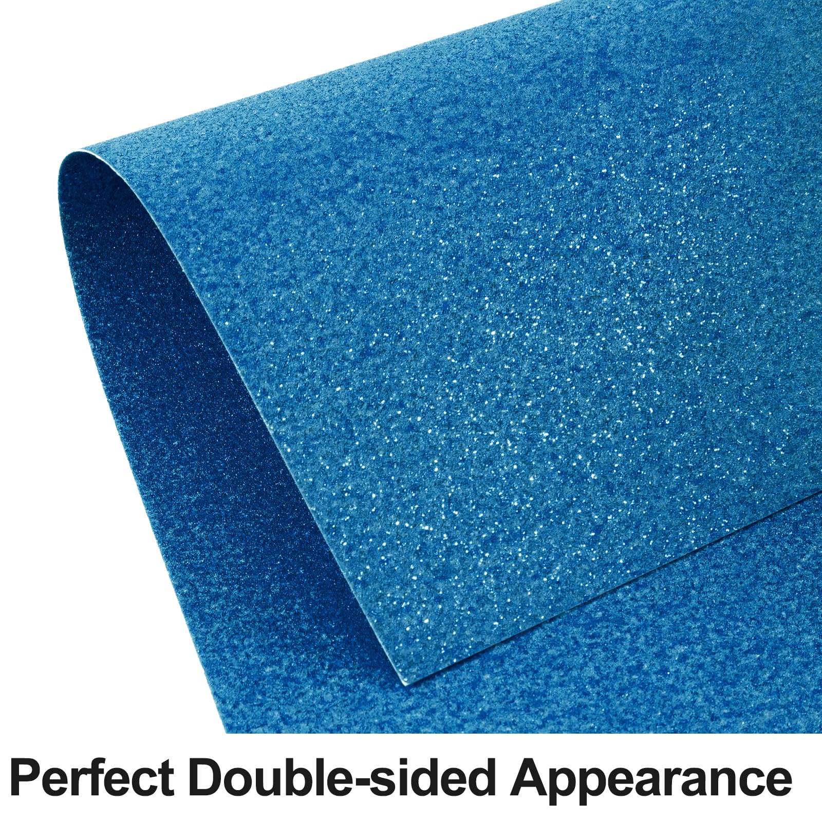 Snapklik.com : Double-sided Blue Glitter Cardstock 8.5x11- Goefun ...