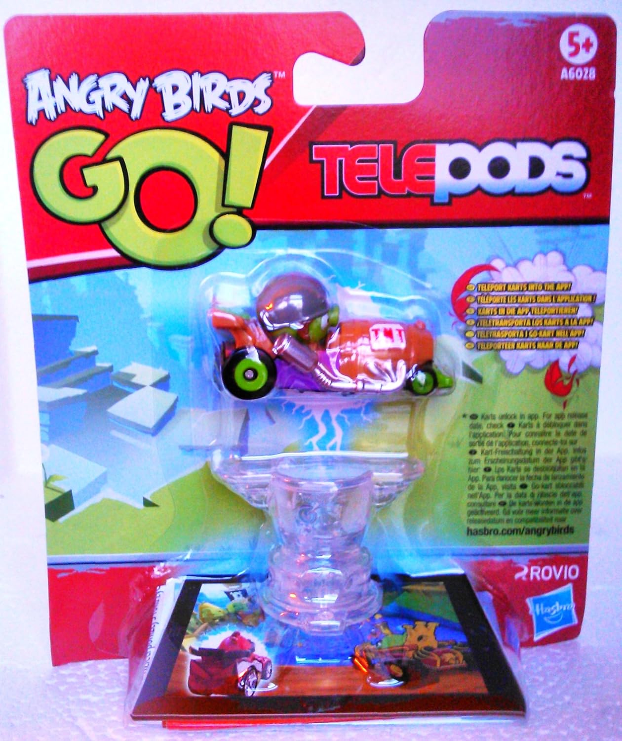 Angry Birds GO Telepods Kart Green Pig With HELMET By Hasbro Amazon