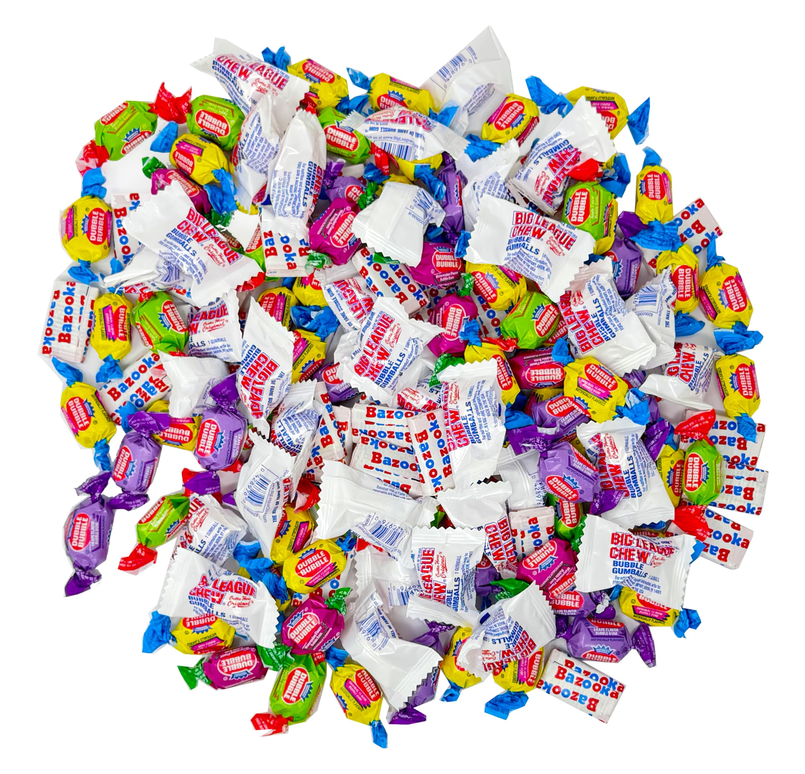 Amazon.com : Bulk Bubble Gum Individually Wrapped Variety, Bubble Gum ...