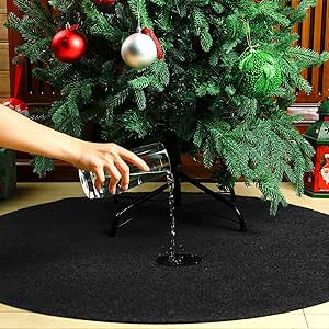 Amazon.com: Tinideya 35 Inch Christmas Tree Mat Waterproof Floor ...