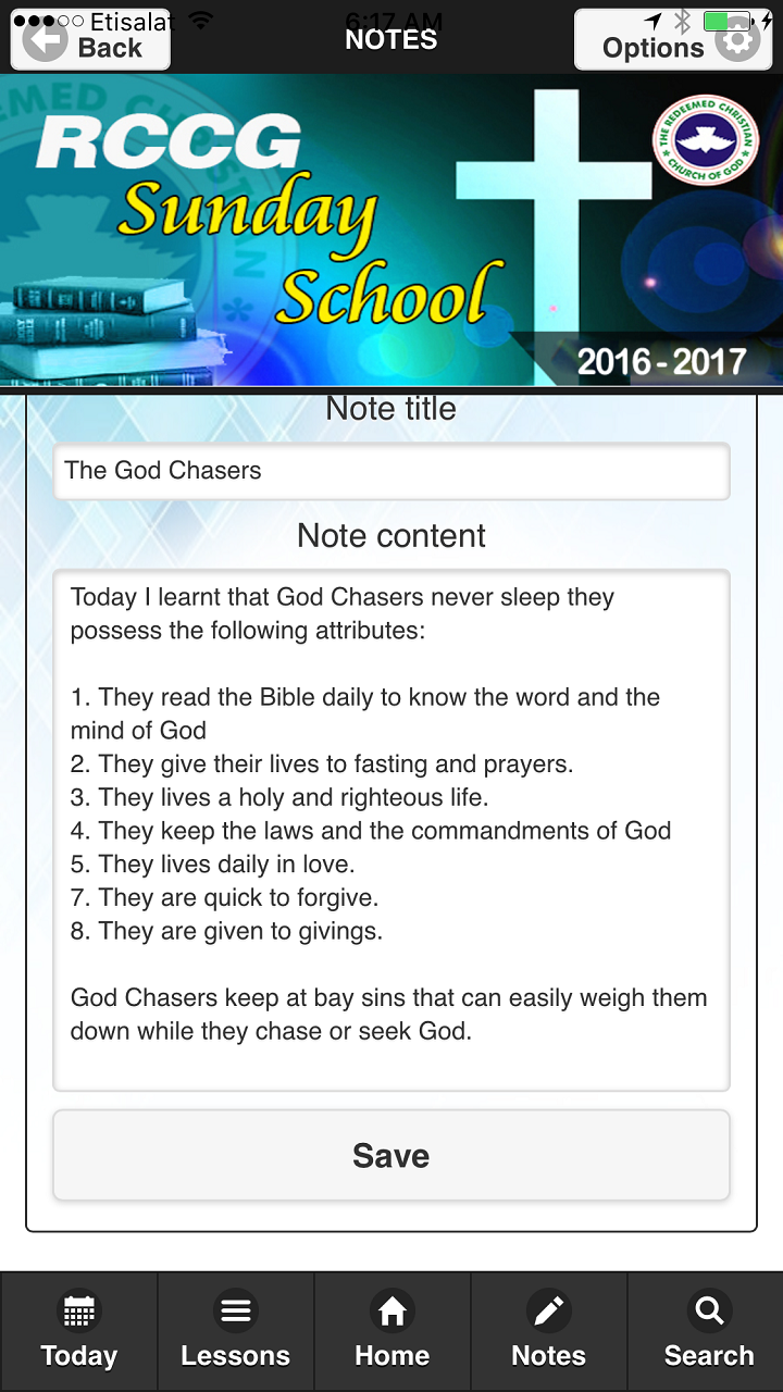 RCCG SUNDAY SCHOOL 2016 - 2017 - App on the Amazon Appstore
