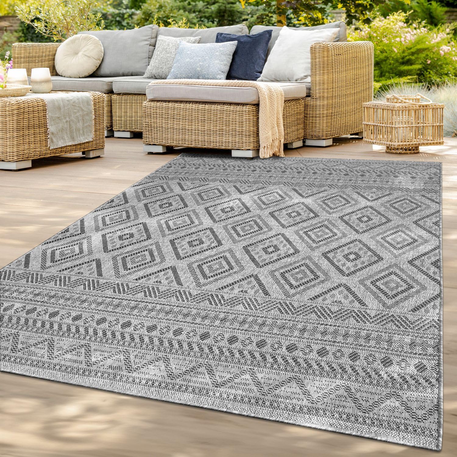 TT Home Large Outdoor Rug Patio Carpet Kitchen Rug For Garden Modern ...
