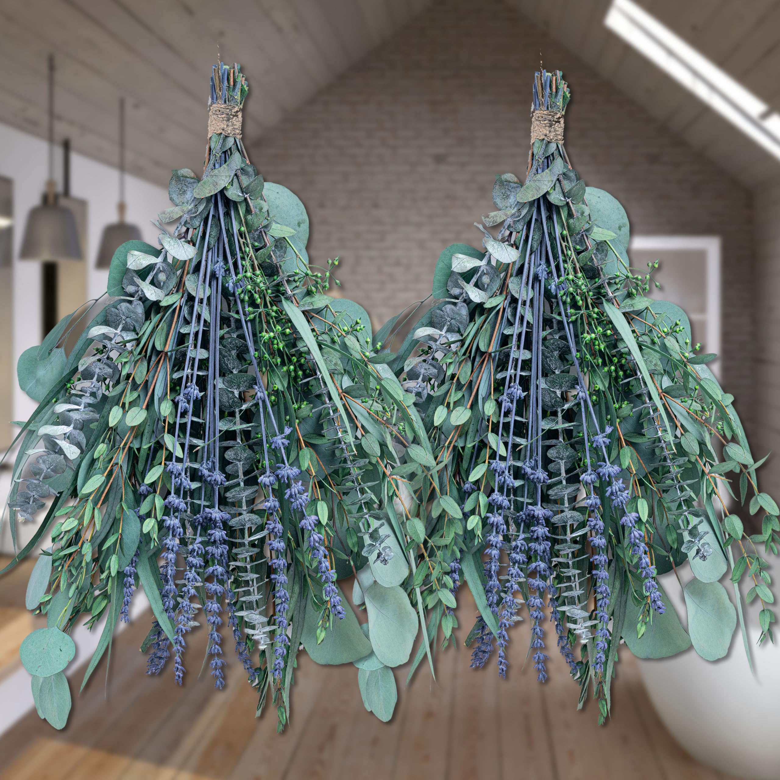 Amazon.com: NTLPAMPA 4 Kinds Eucalyptus & Lavender Flowers Bundles for ...