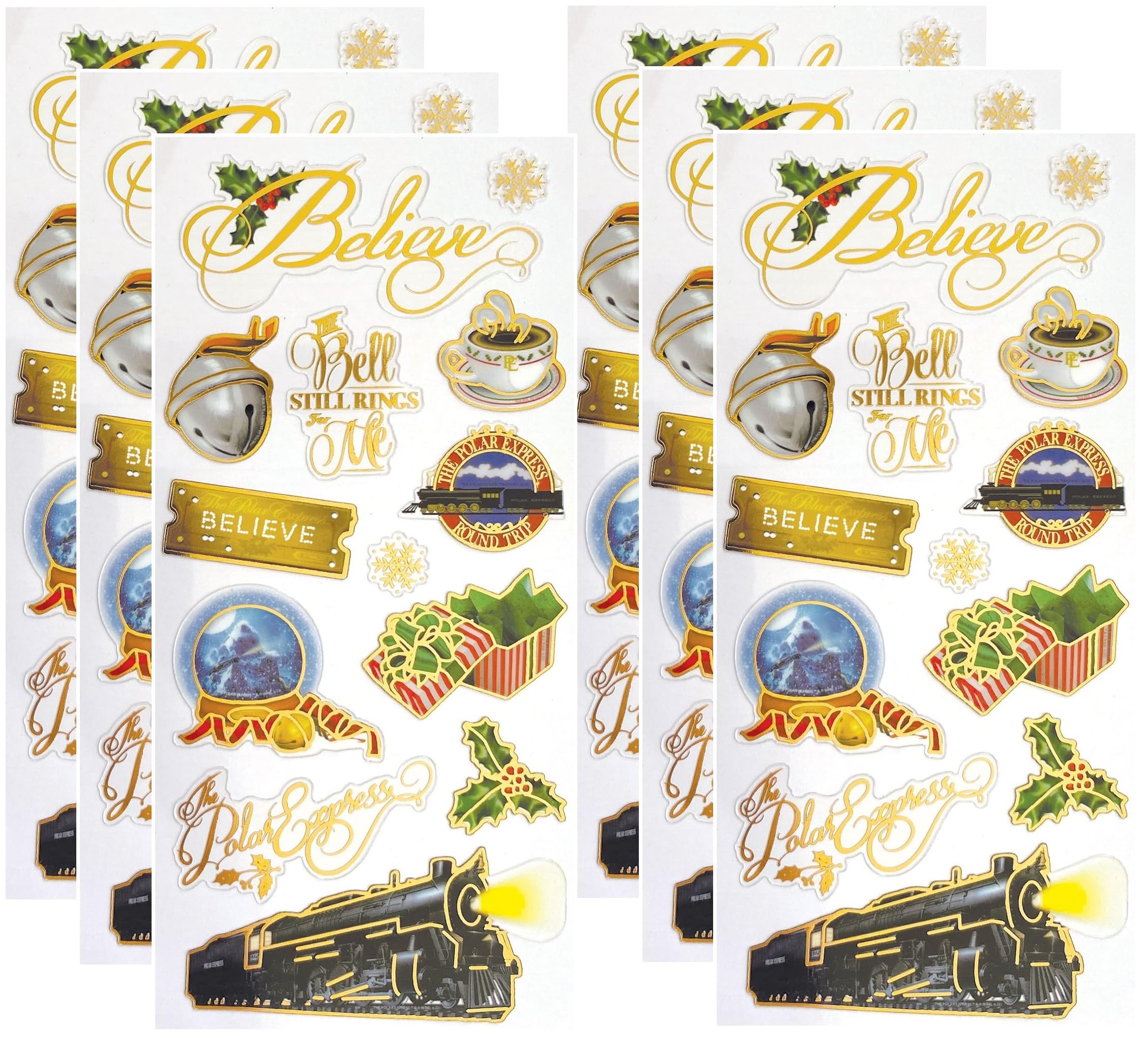 Amazon.com: Paper House Productions Polar Express Foil Stickers ...