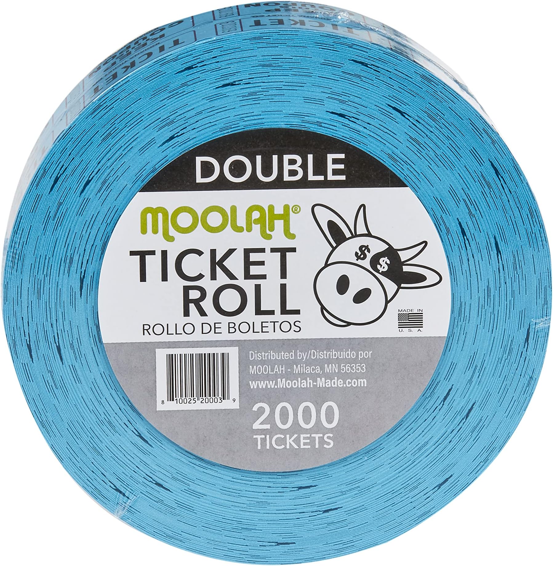 Amazon.com : The Ticket Gurus (4 Rolls of 2000 Double Tickets) 8,000 ...