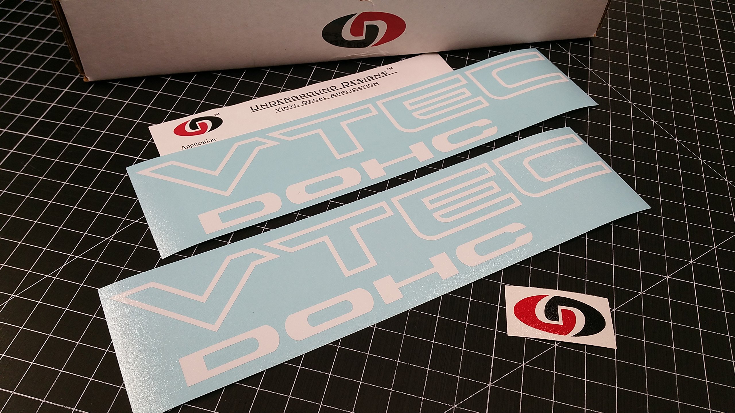 Amazon.com: UNDERGROUND DESIGNS VTEC DOHC Vinyl Decal Kit 10" Sticker ...