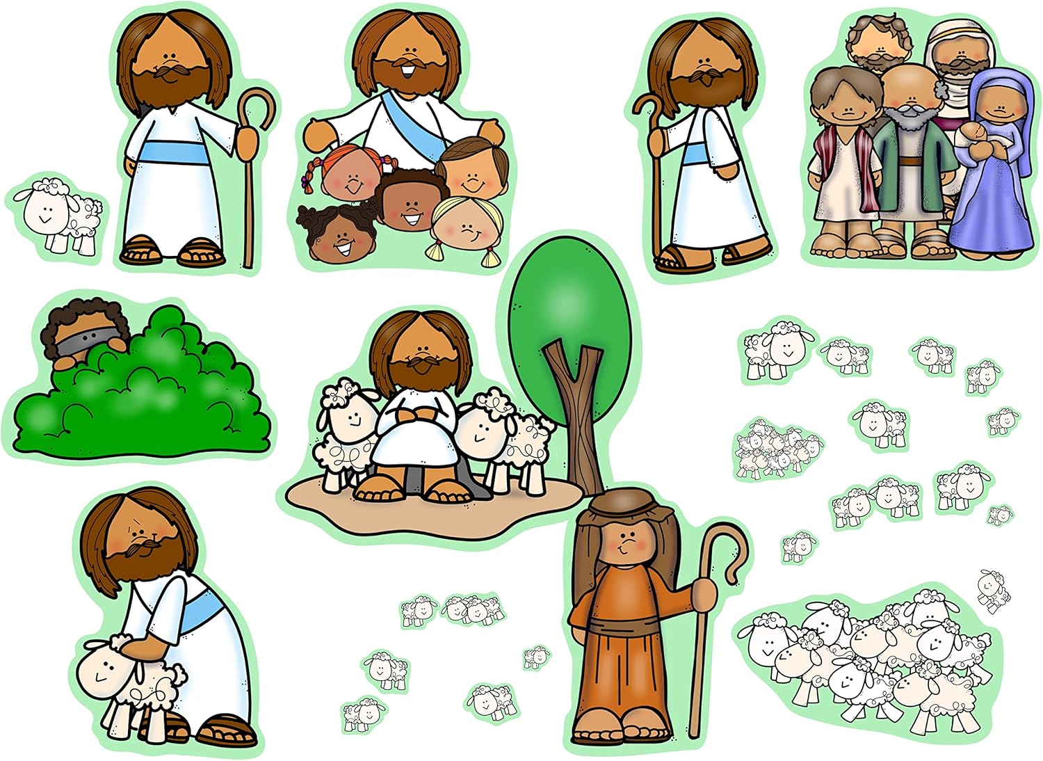 Amazon.com: Jesus The Good Shepherd & Parable of The Lost Sheep Bible ...